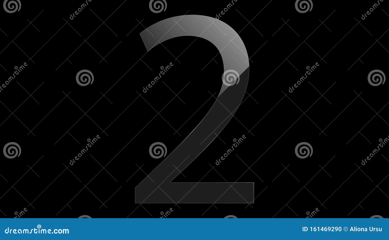 Transparent Glass Second Number Stock Vector - Illustration of glossy ...