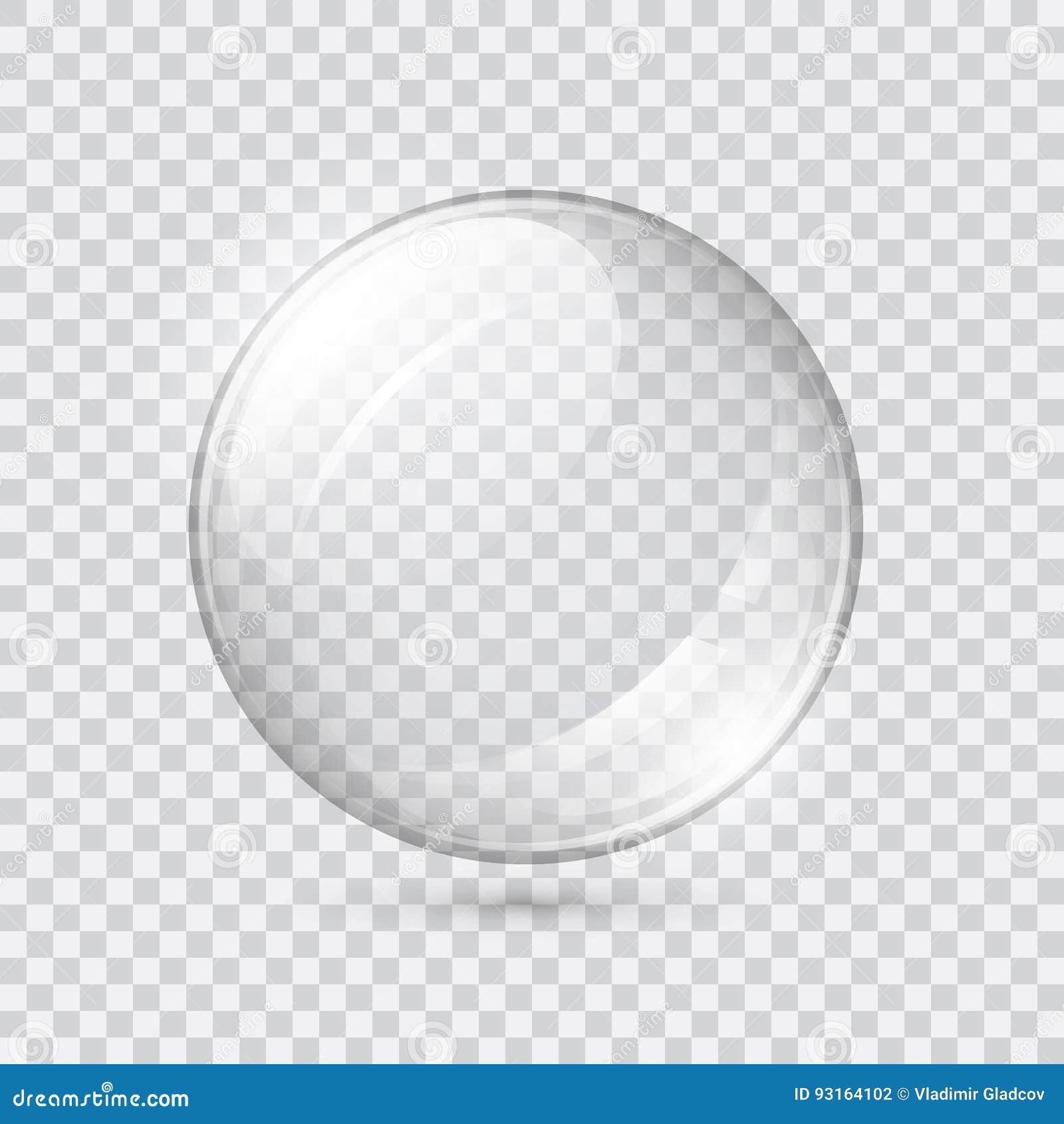 Transparent glass sphere stock vector. Illustration of marbles - 93164102