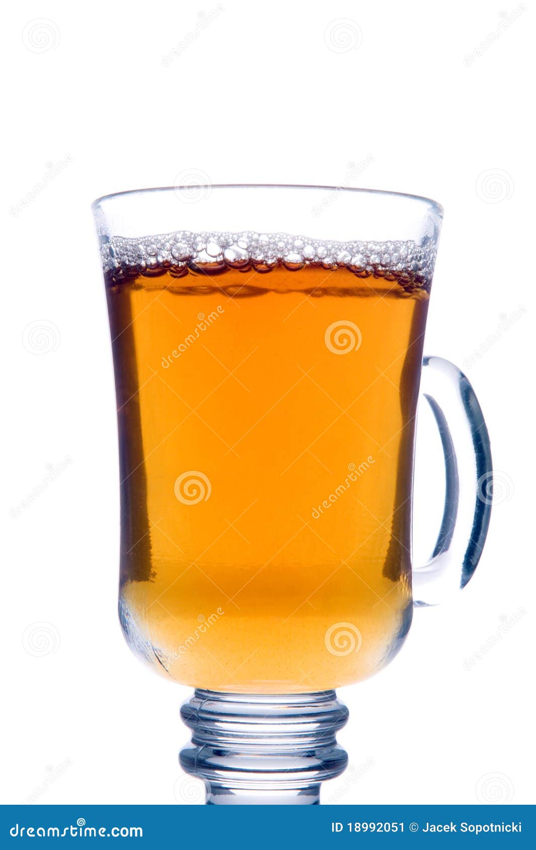 Transparent glass of tea stock image. Image of transparent - 18992051