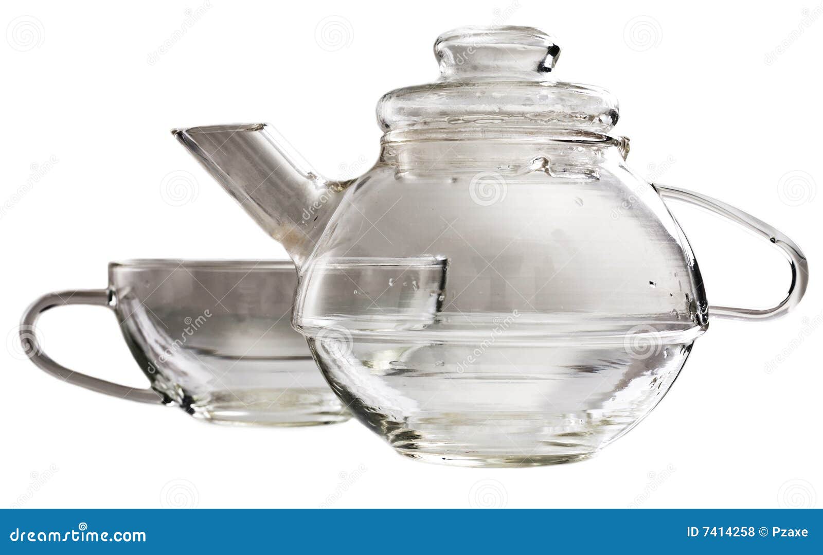 A Transparent Glass Tea-set Stock Photo - Image of transparent, vessel ...
