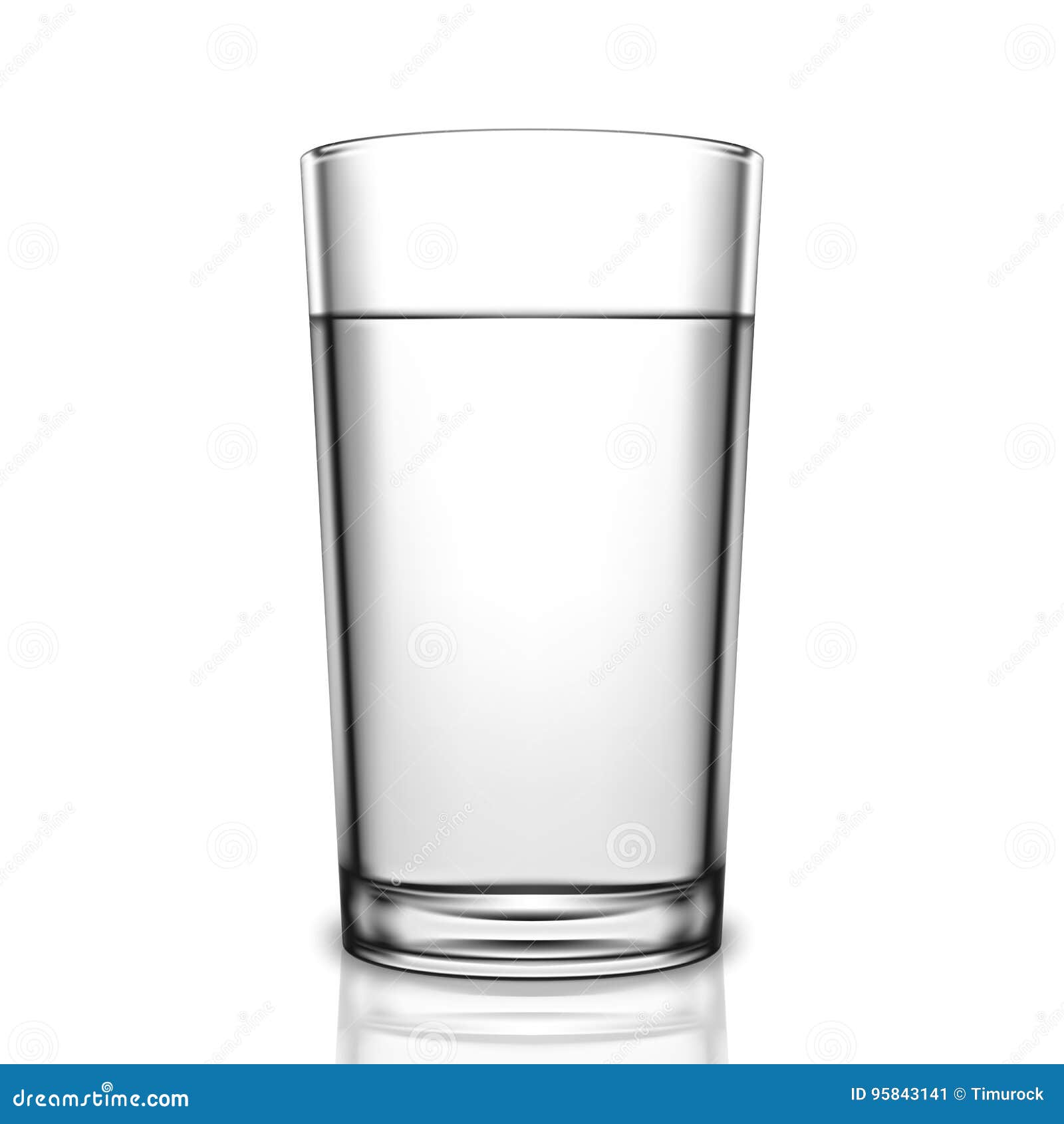 Transparent Glass of Water stock vector. Illustration of fresh - 95843141