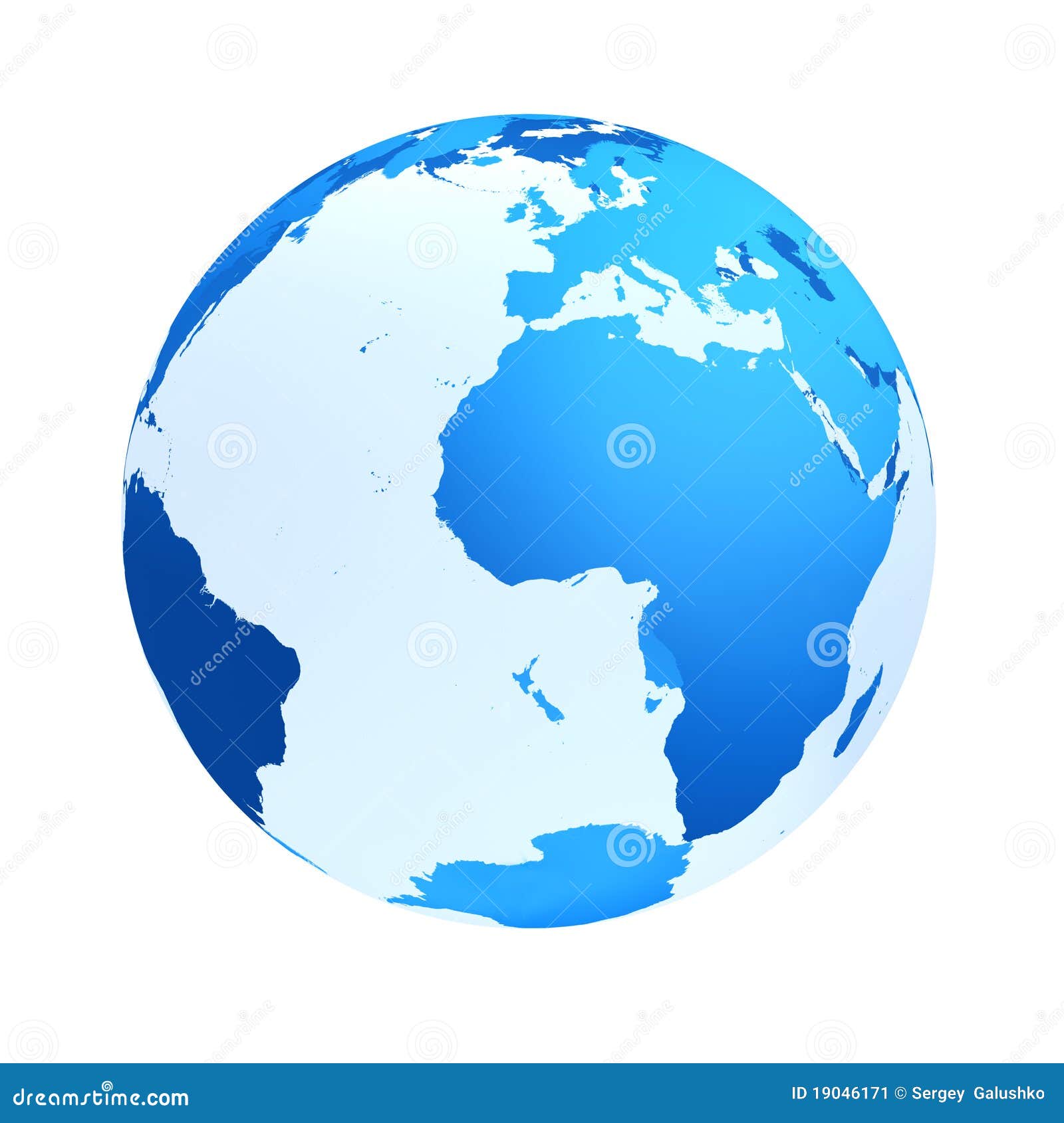 Transparent the Globe Blue Color Stock Illustration - Illustration of ...