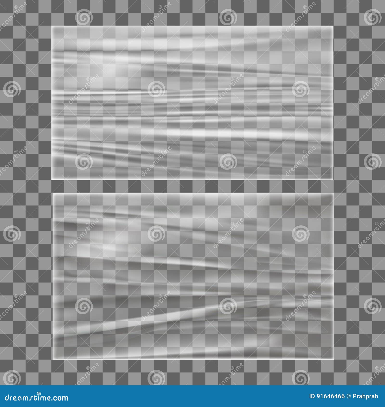 Transparent Polyethylene Plastic Warp Stock Illustration - Illustration ...