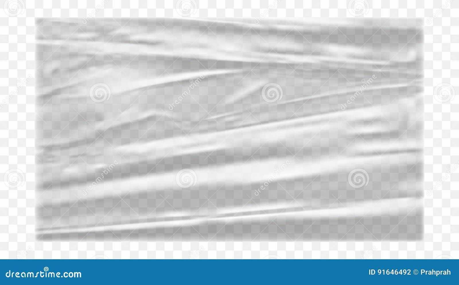 Transparent Polyethylene Plastic Warp Stock Illustration - Illustration ...