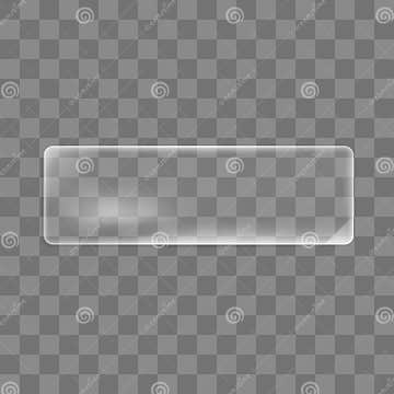 Transparent Glued Rectangle Sticker Mock Up. Blank Adhesive Rectangular ...