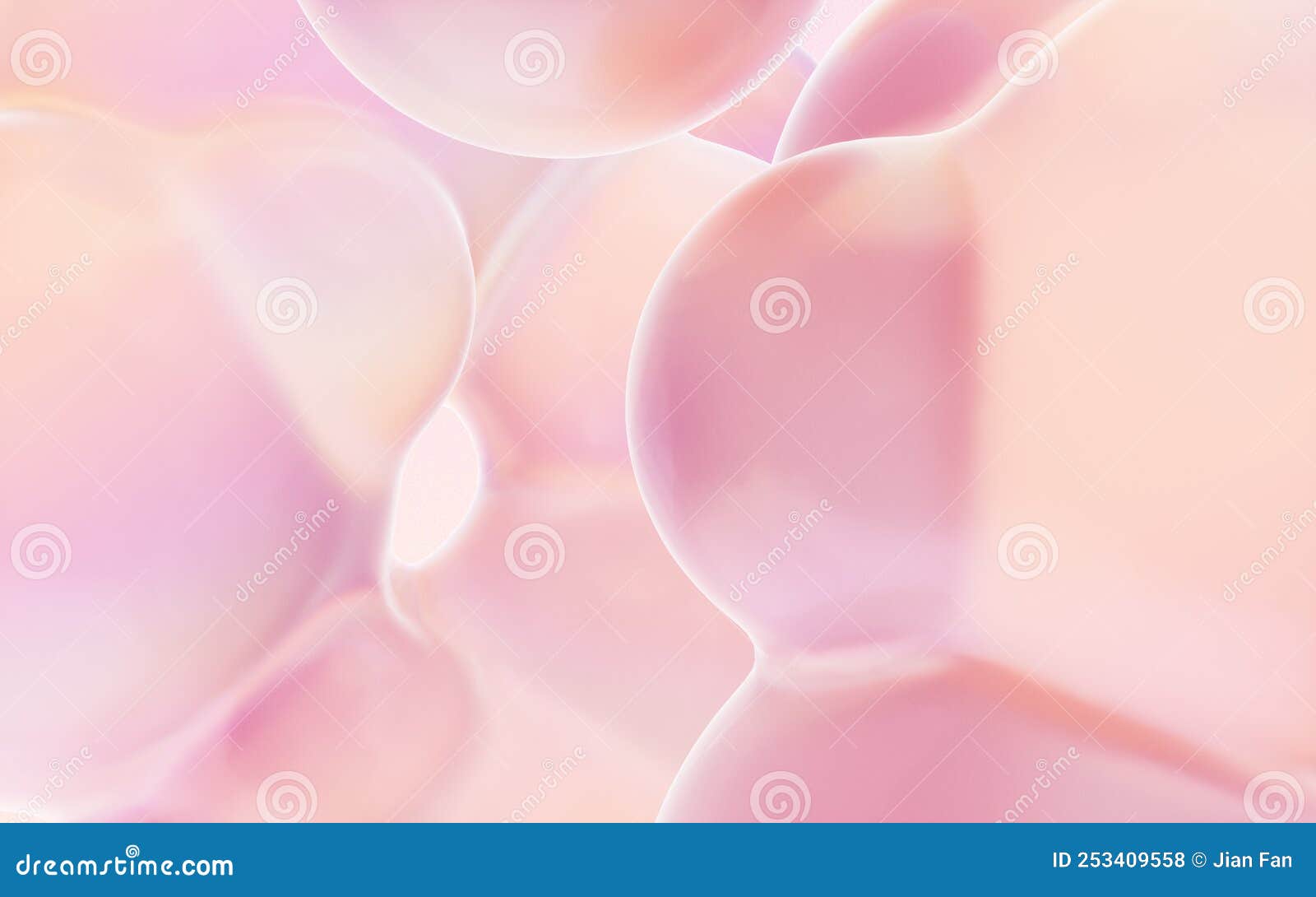 Transparent Gradient Bubbles, 3d Rendering Stock Illustration ...