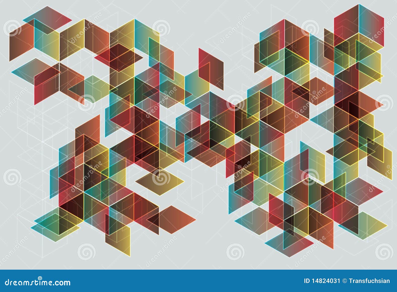 Transparent Gradient Cube Background Stock Vector - Illustration of ...