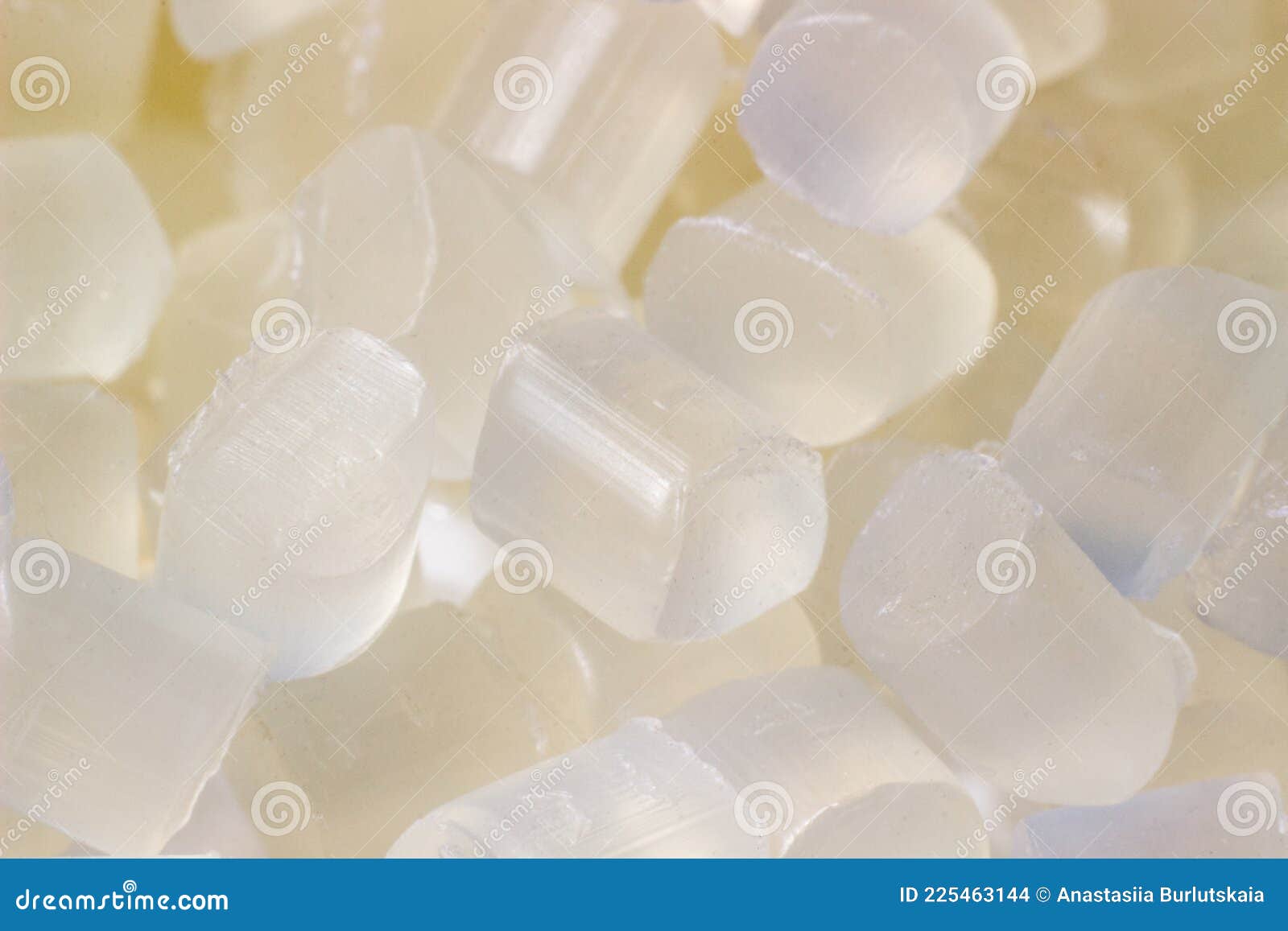 Transparent Granules of Polypropylene or Polyamide on a White ...