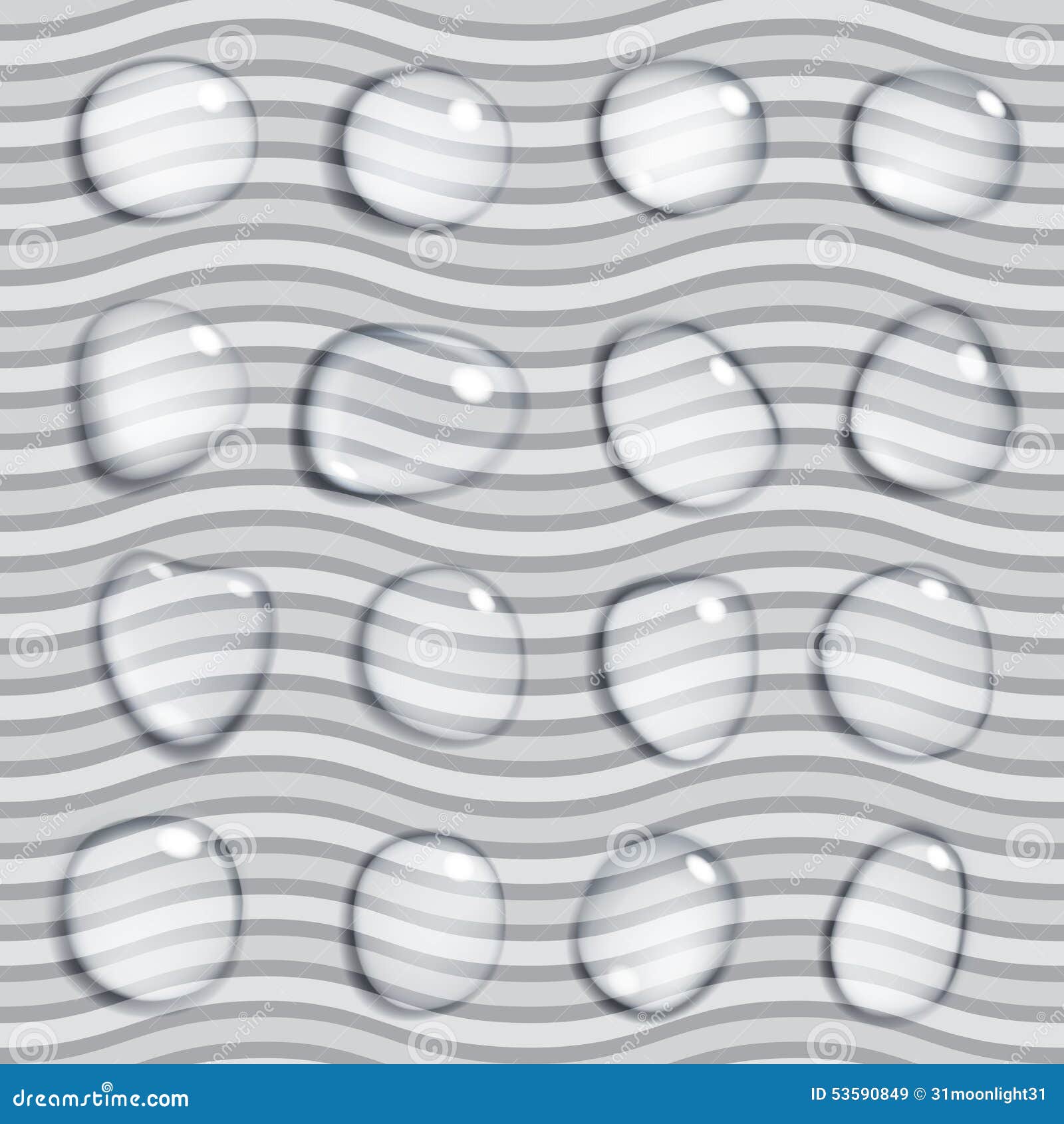 Transparent gray drops stock vector. Illustration of droplet - 53590849