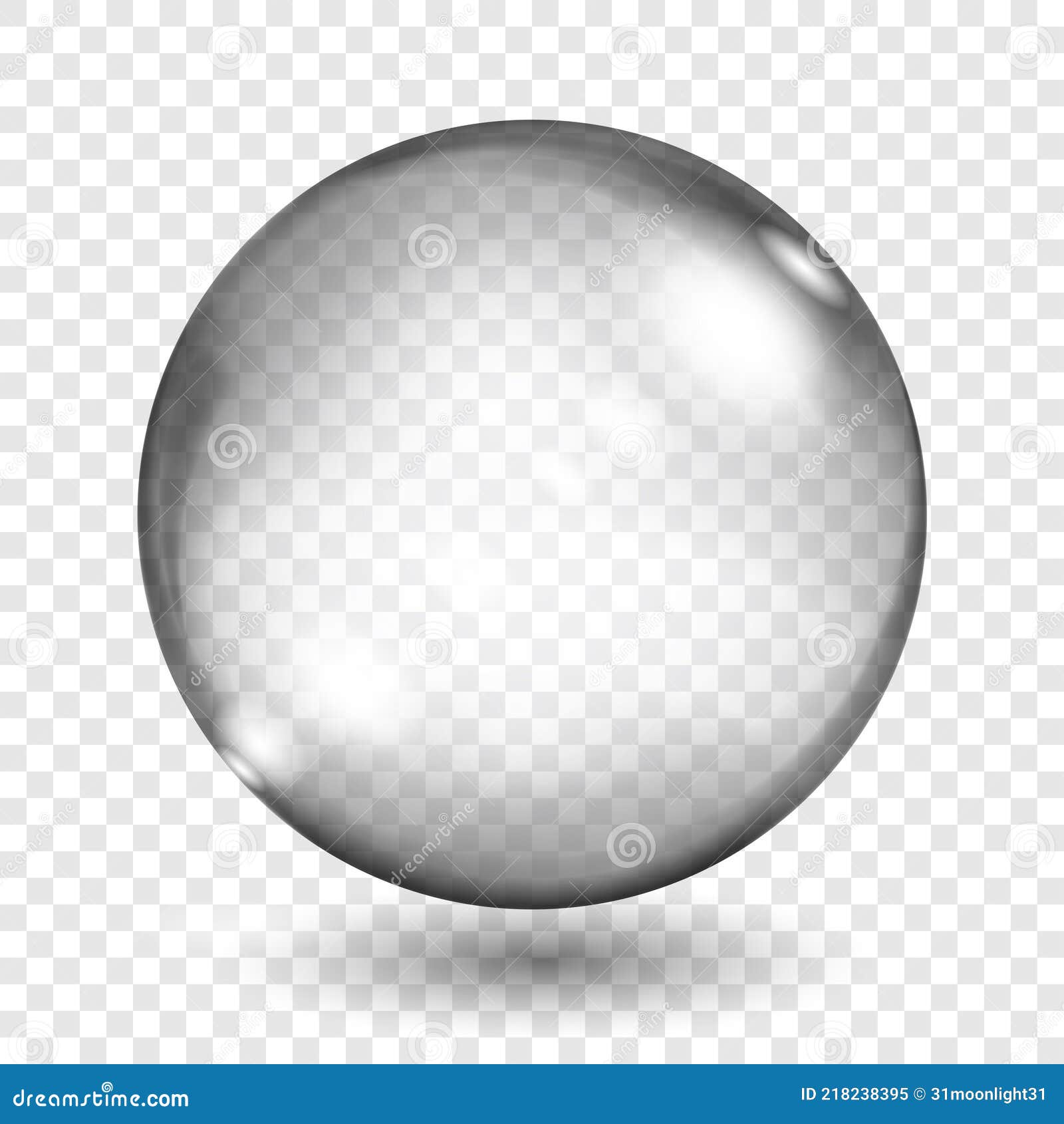 Transparent gray sphere stock vector. Illustration of transparent ...