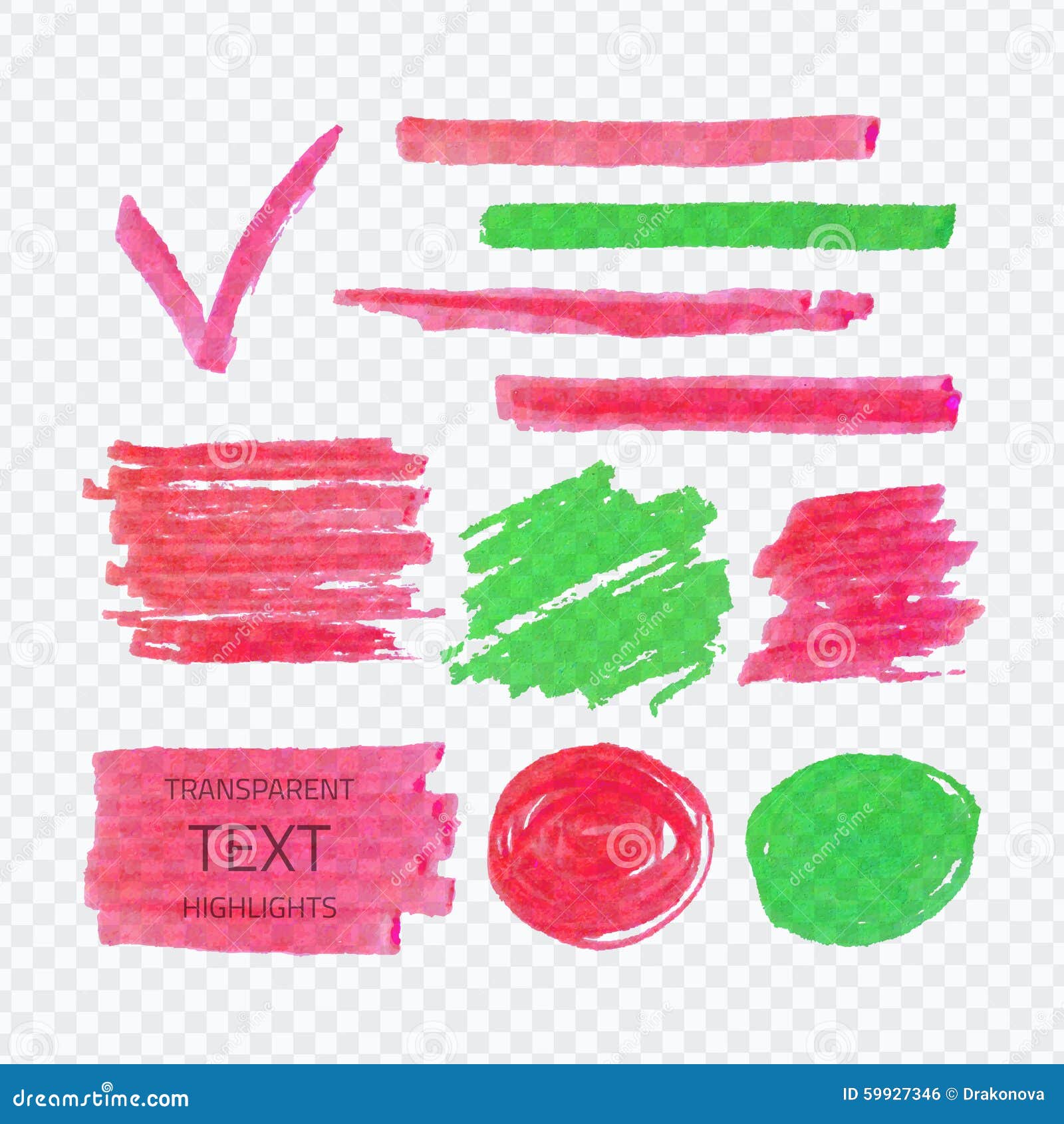 Transparent Highlighter Spots Stock Vector - Illustration of office ...