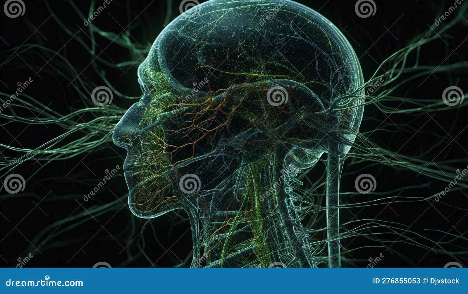 Transparent Human Cell Morphologies Glowing In High Scale Magnification ...