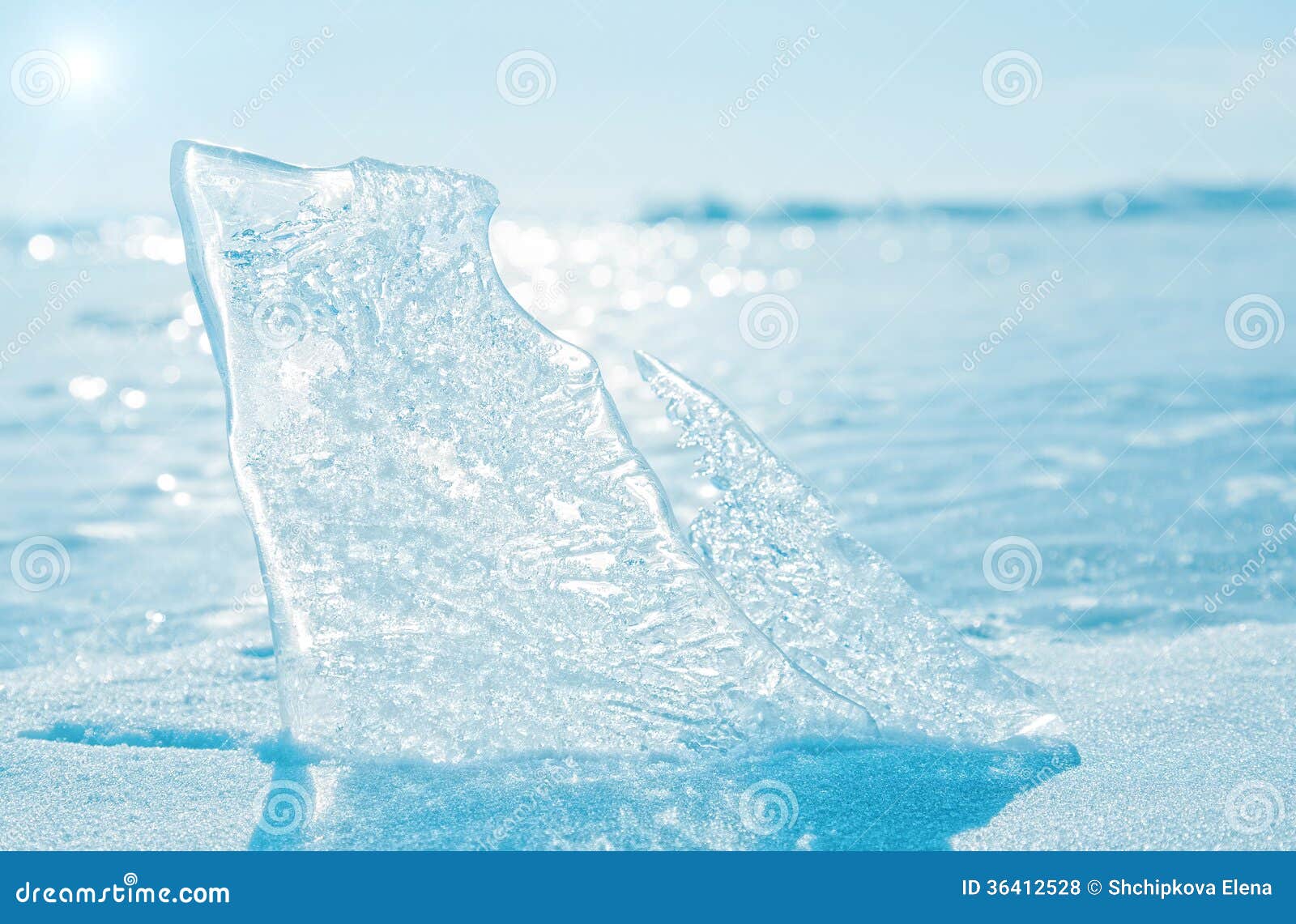 Transparent ice stock photo. Image of frost, lake, blue - 36412528