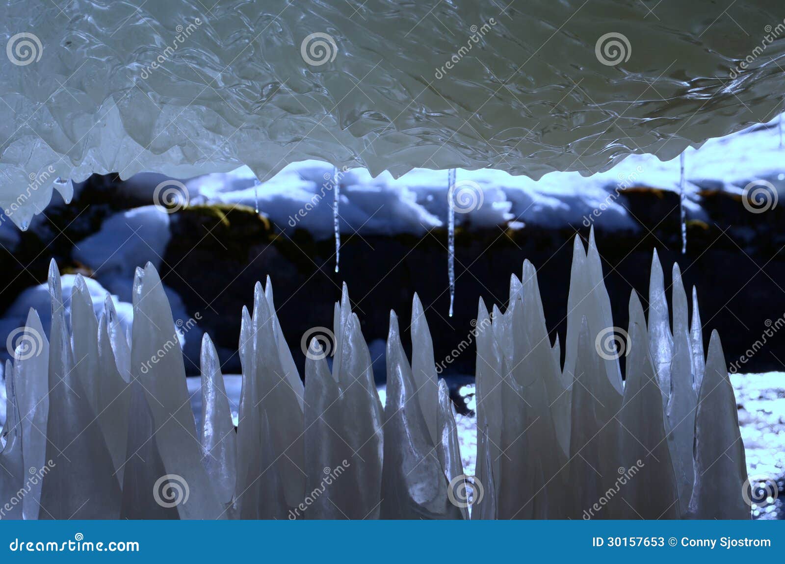 Ice structure stock image. Image of stream, background - 30157653