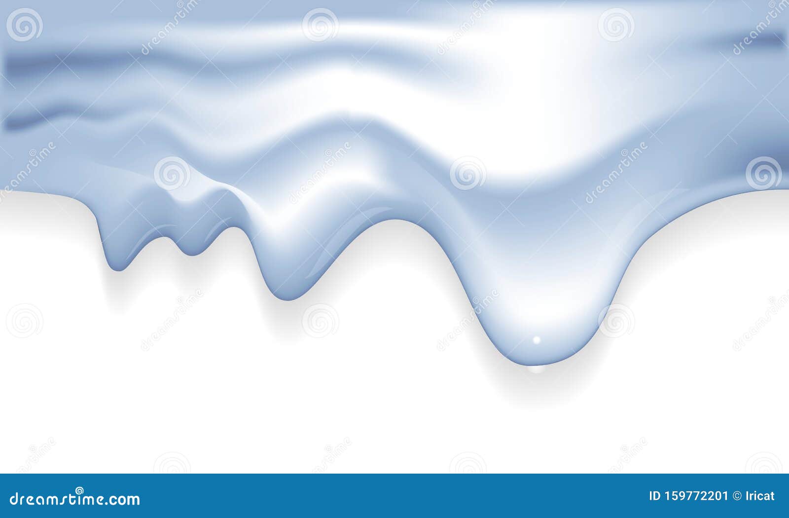 Water Spills Different Shapes Top View Vector Illustration ...