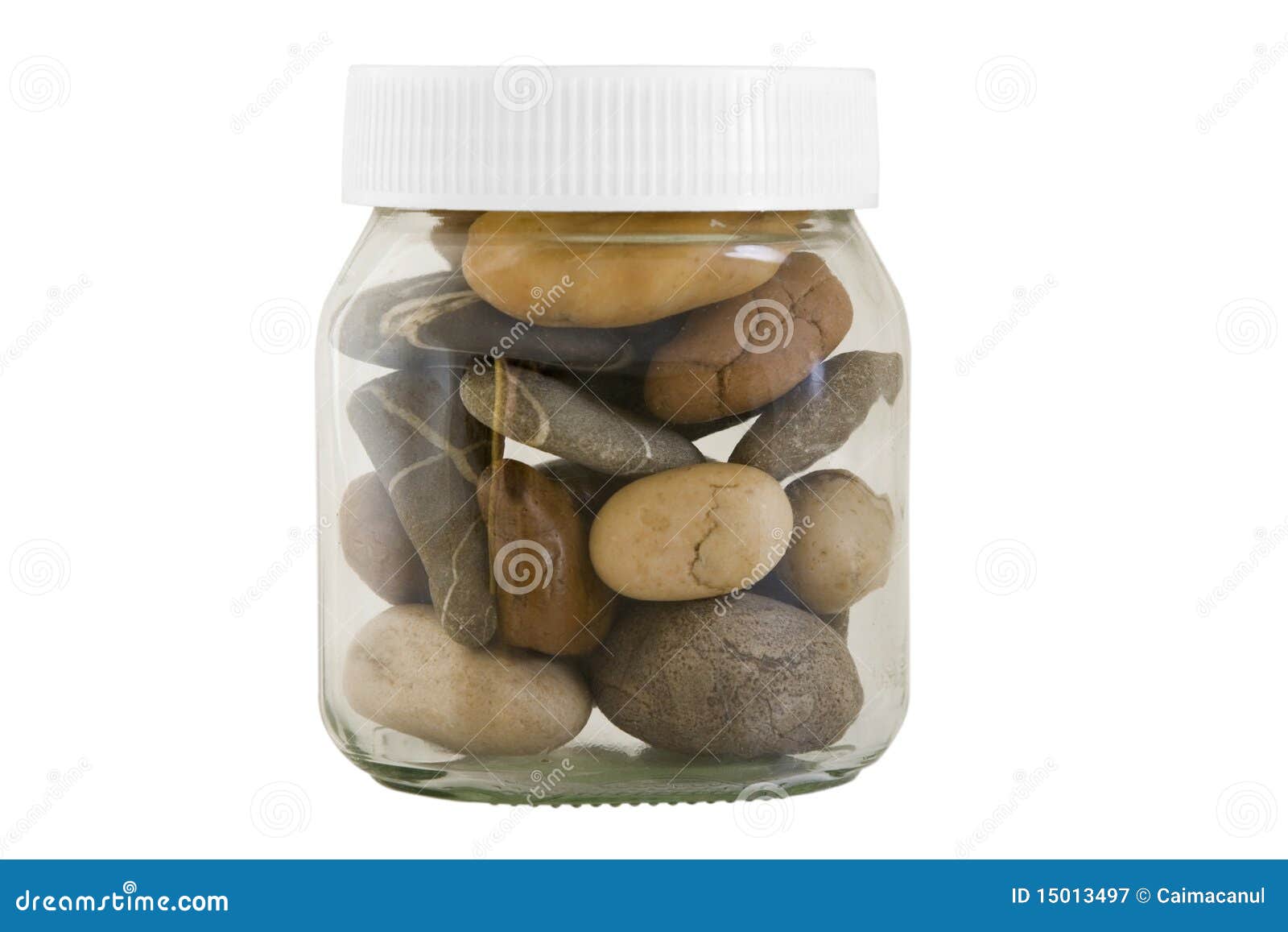 Transparent Jar with Different Stones Stock Image - Image of capacity ...