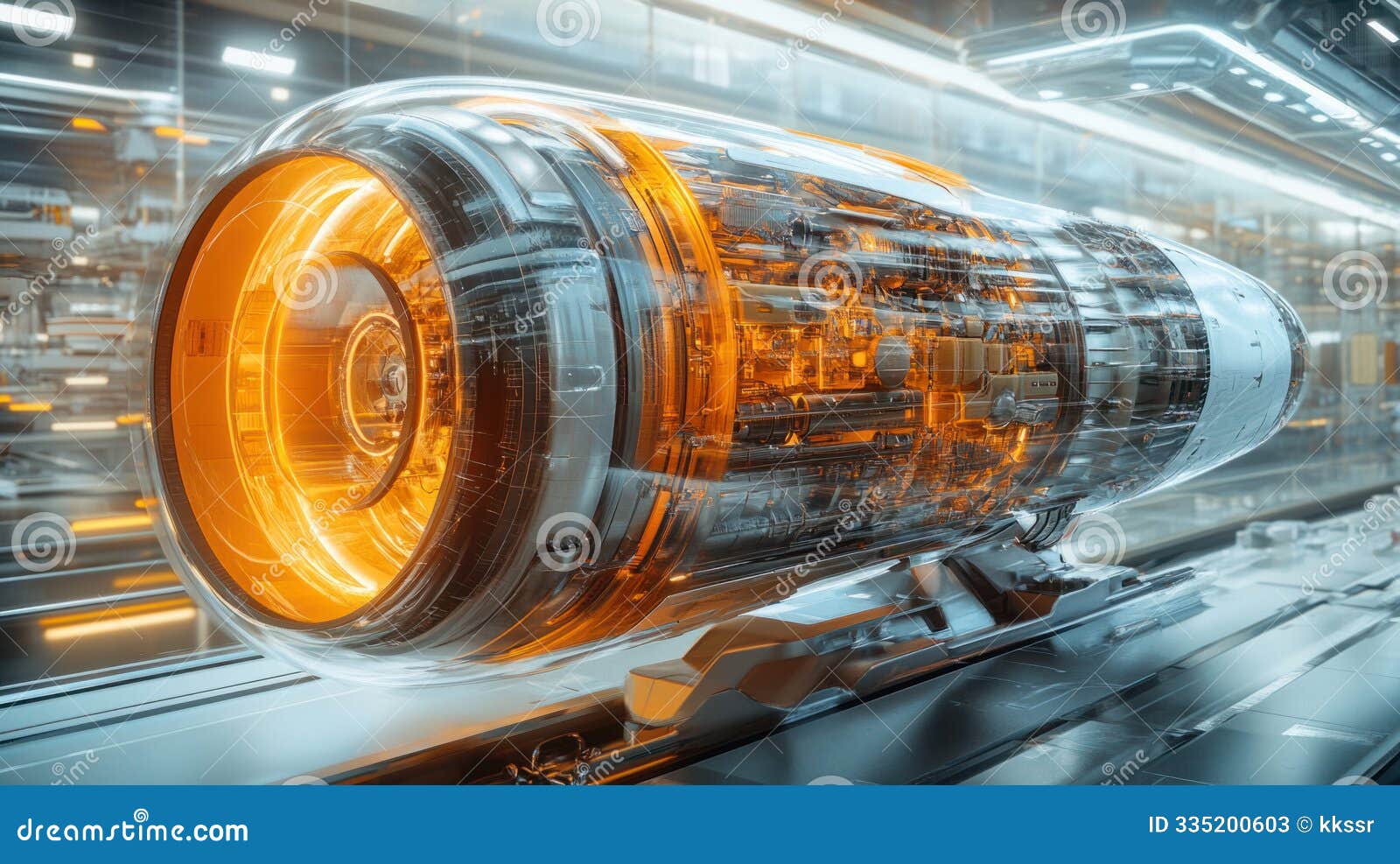 Transparent Jet Engine, Futuristic Jet Engine Design Featuring a ...
