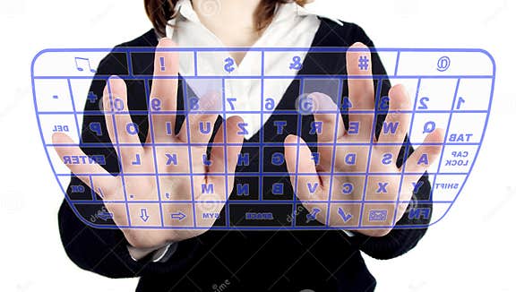 Transparent keyboard stock photo. Image of white, human - 9140184
