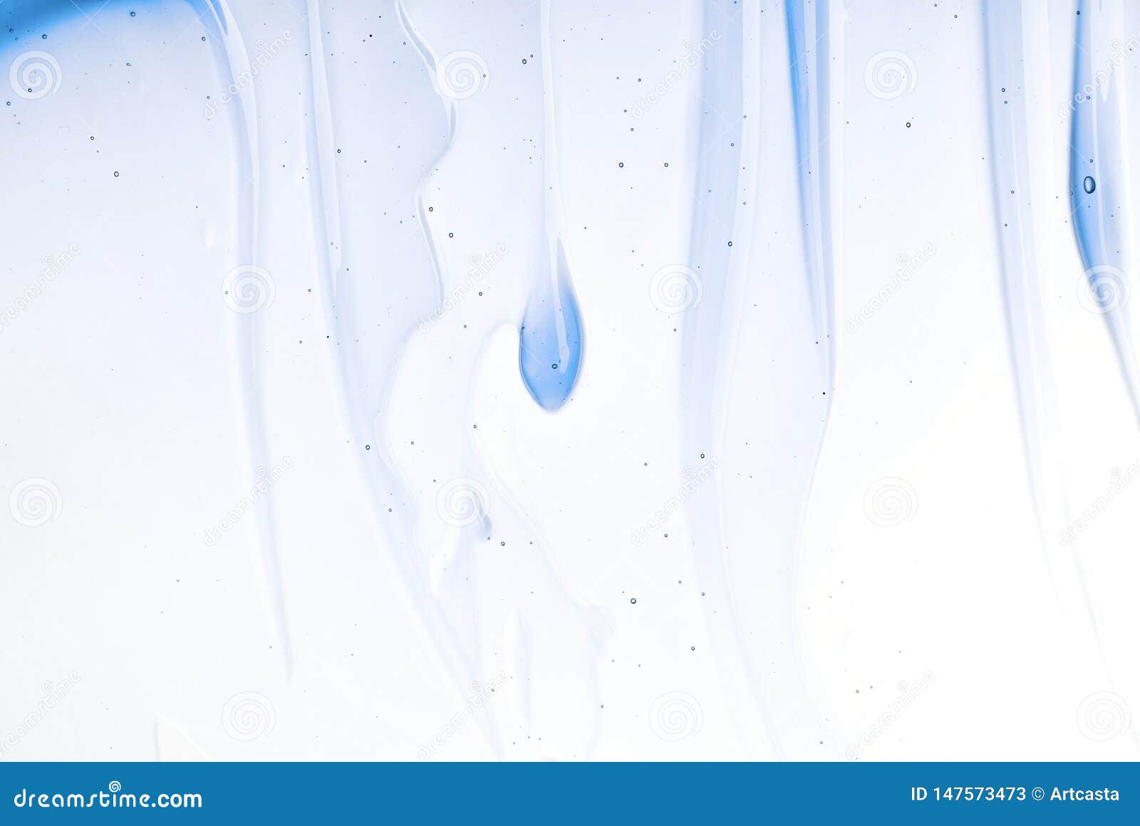 Light Blue, Watery Lotion Smears Stock Image - Image of facials, smear ...
