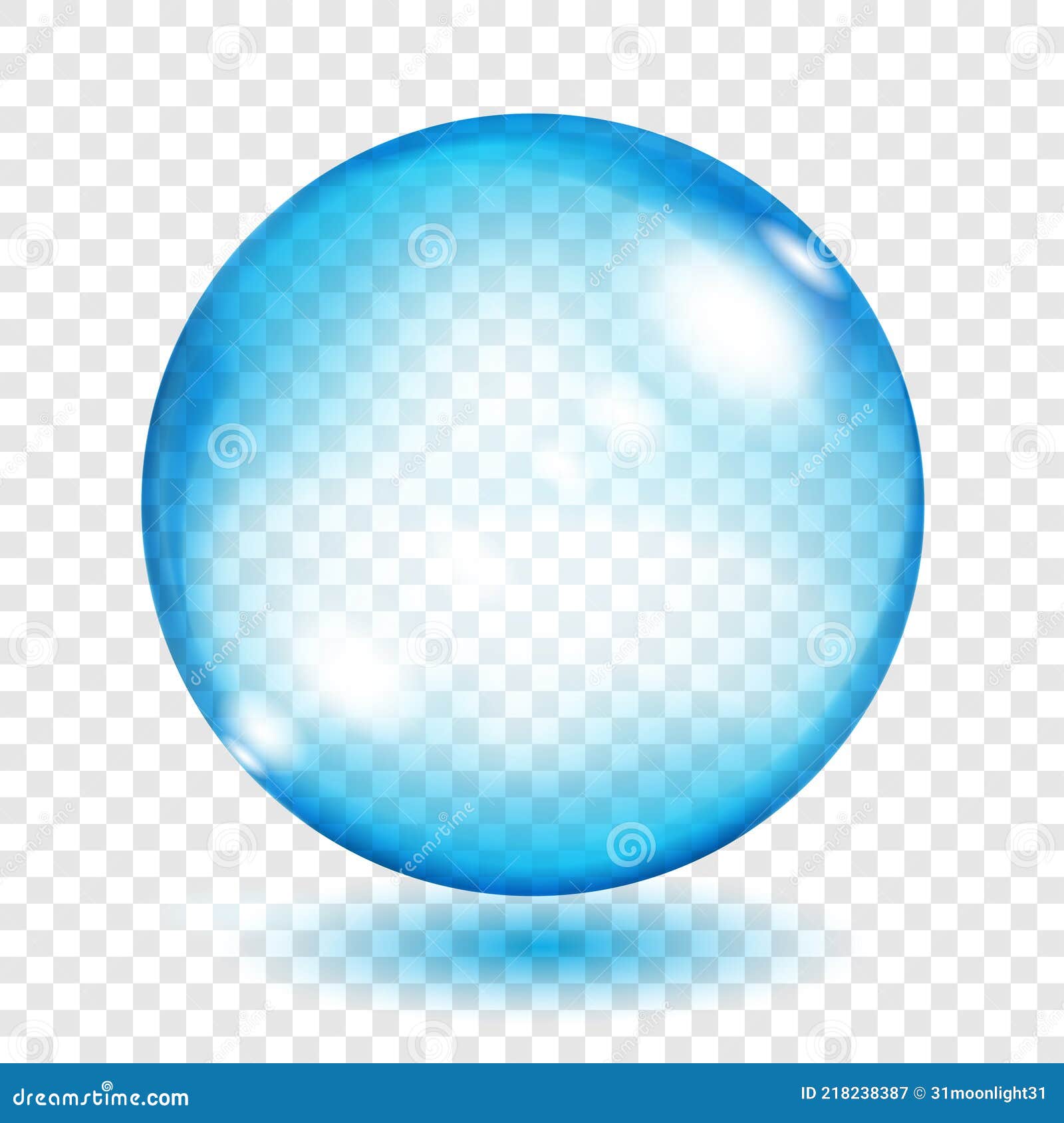 Transparent Light Blue Sphere Stock Vector - Illustration of pearl ...