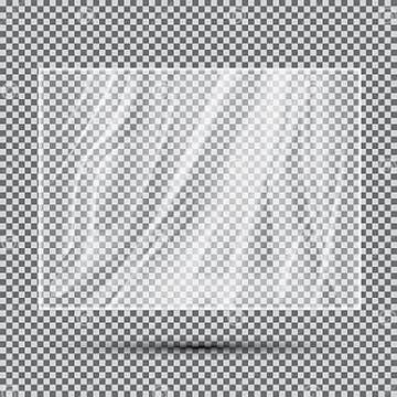 Transparent Light Polyethylene Banner. Stock Vector - Illustration of ...