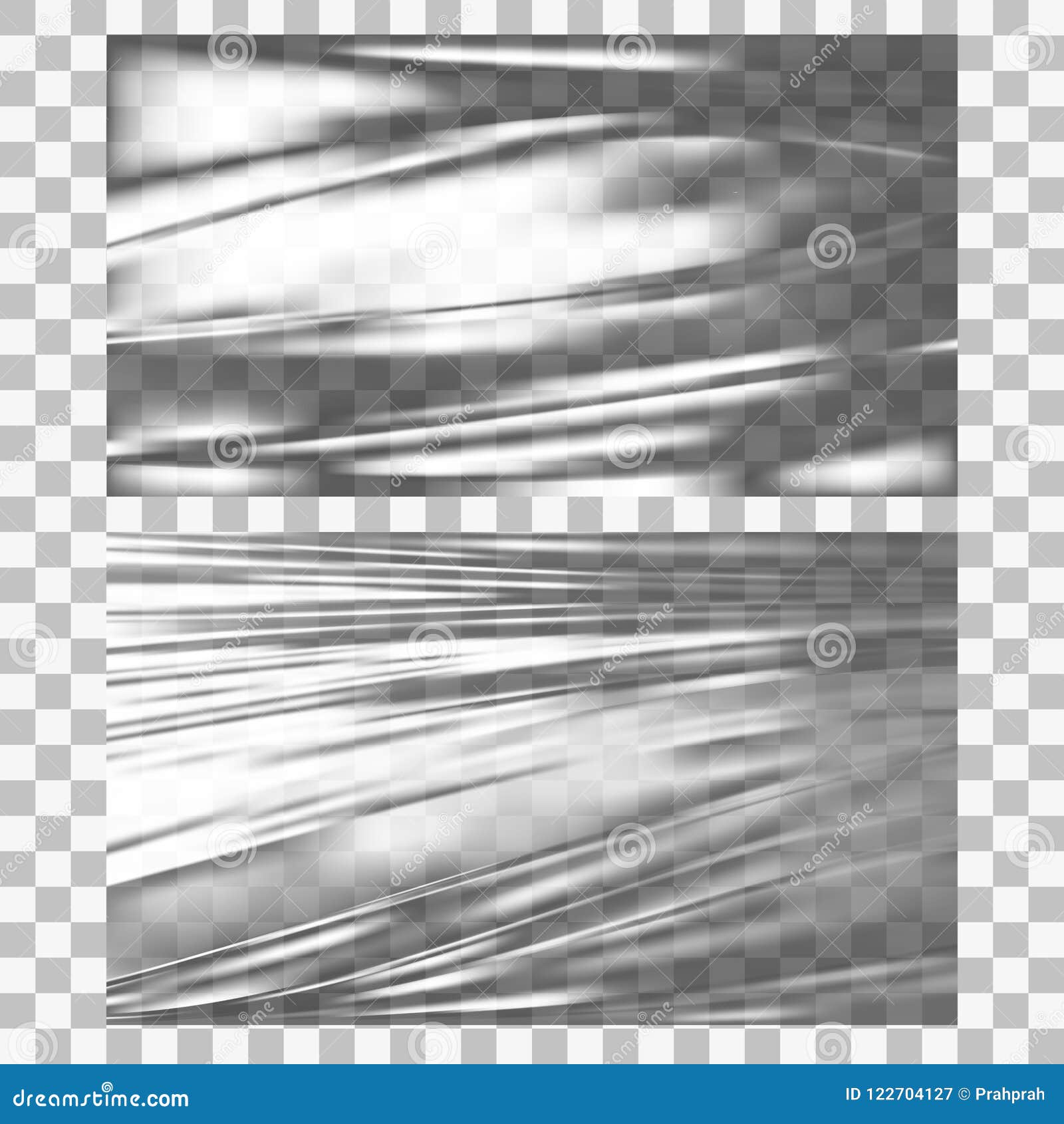 Transparent Polyethylene Plastic Warp Stock Vector - Illustration of ...