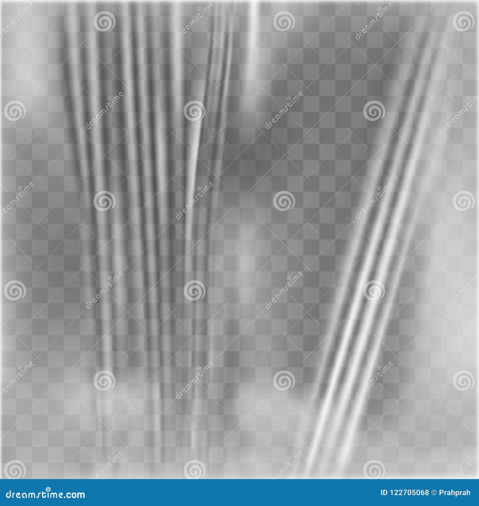 Transparent Polyethylene Plastic Warp Stock Illustration - Illustration ...