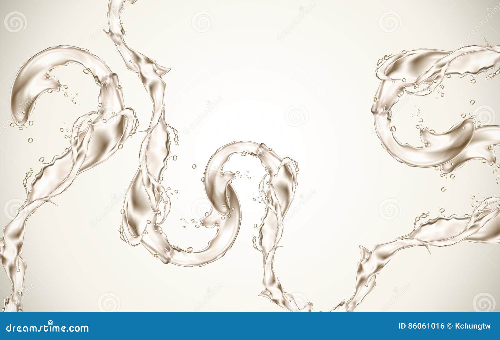 Transparent liquid flow stock illustration. Illustration of change ...