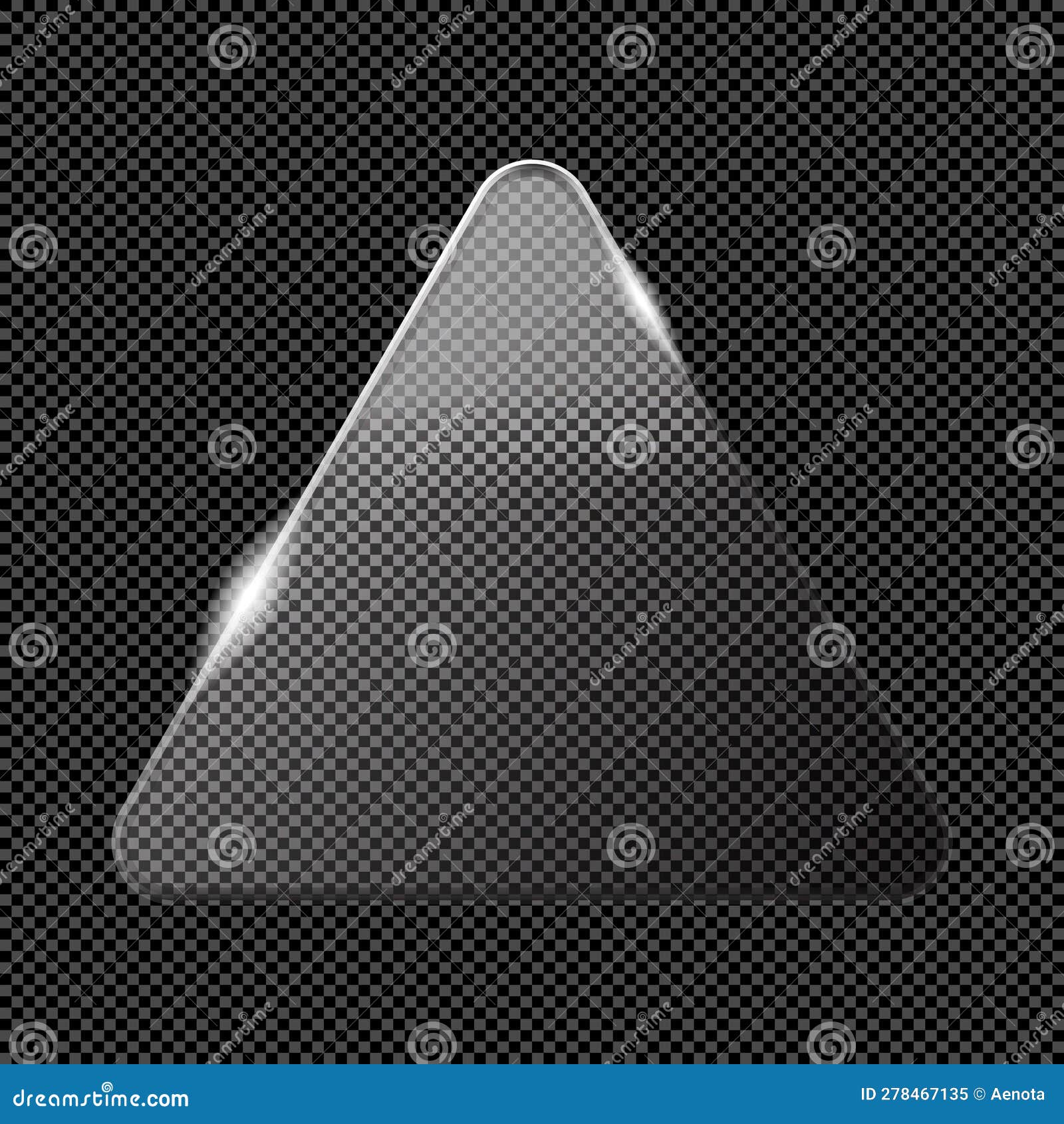 Transparent Luster Crystal Glass Badge Plate Mockup Clear Glassy ...