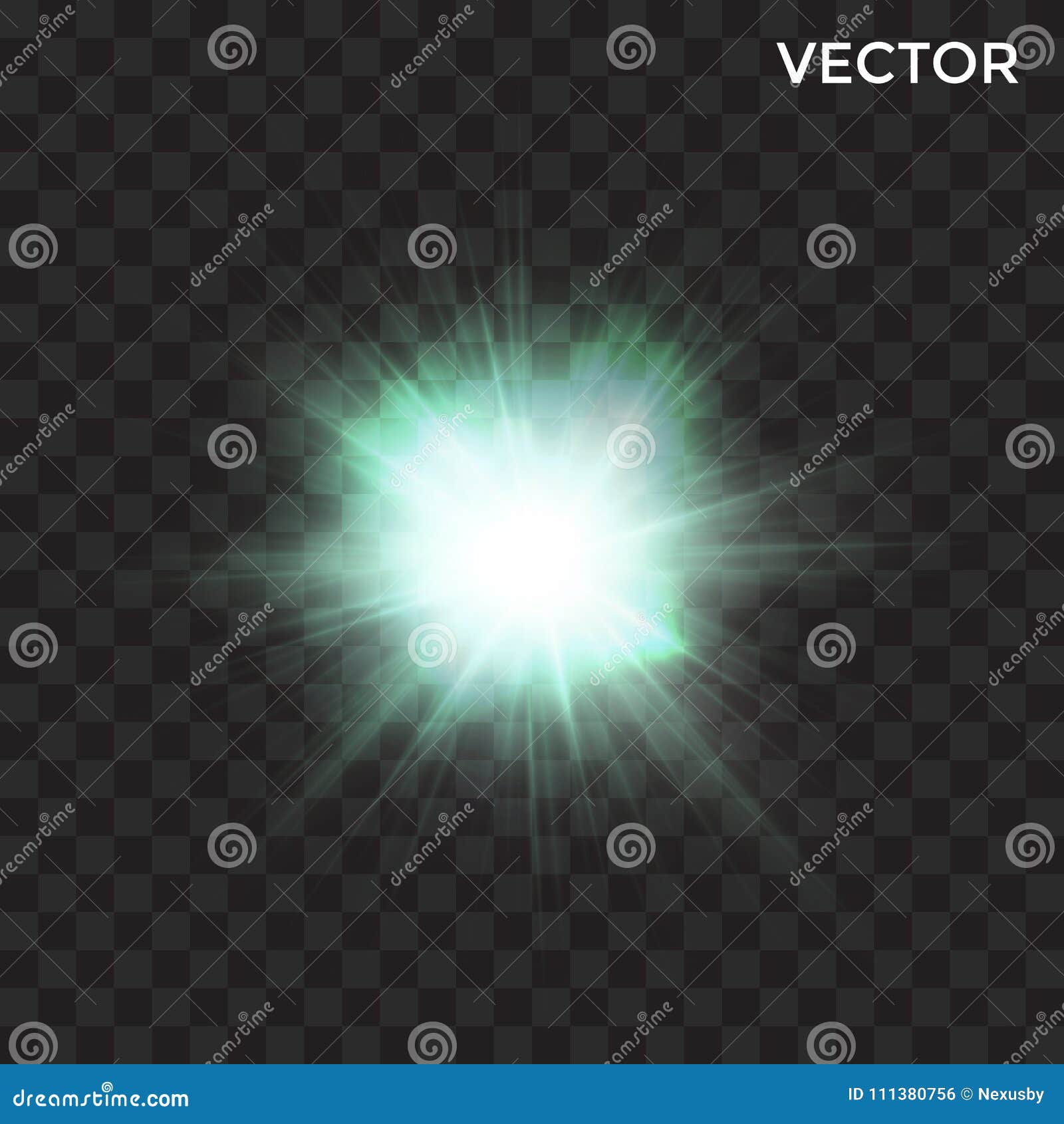 Transparent Magic Flash Light Stock Vector - Illustration of beam ...