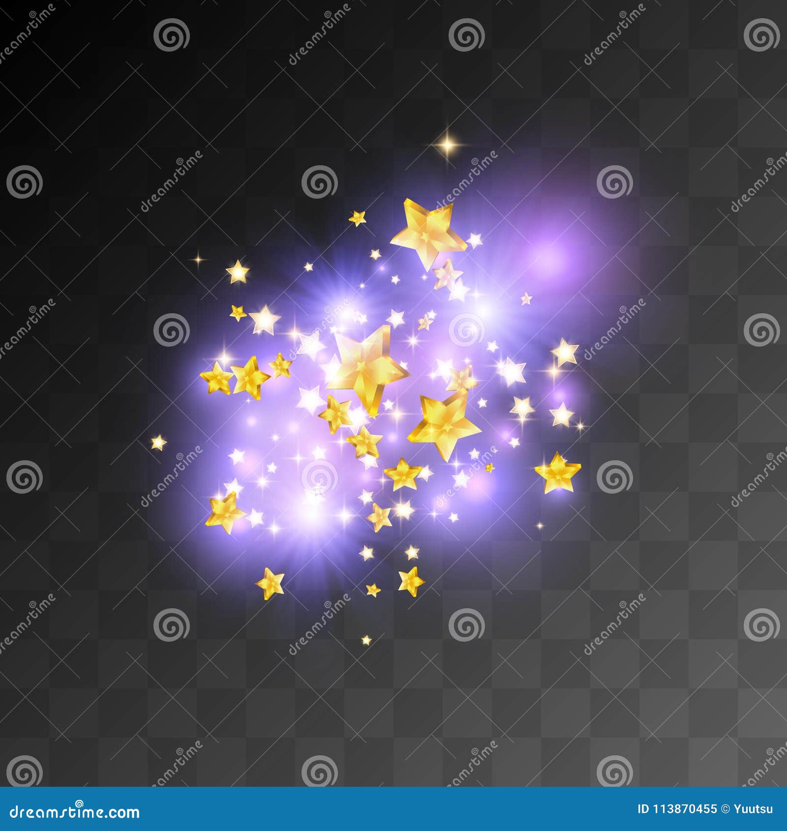 Transparent Magic Light Effect Stock Vector - Illustration of flash ...