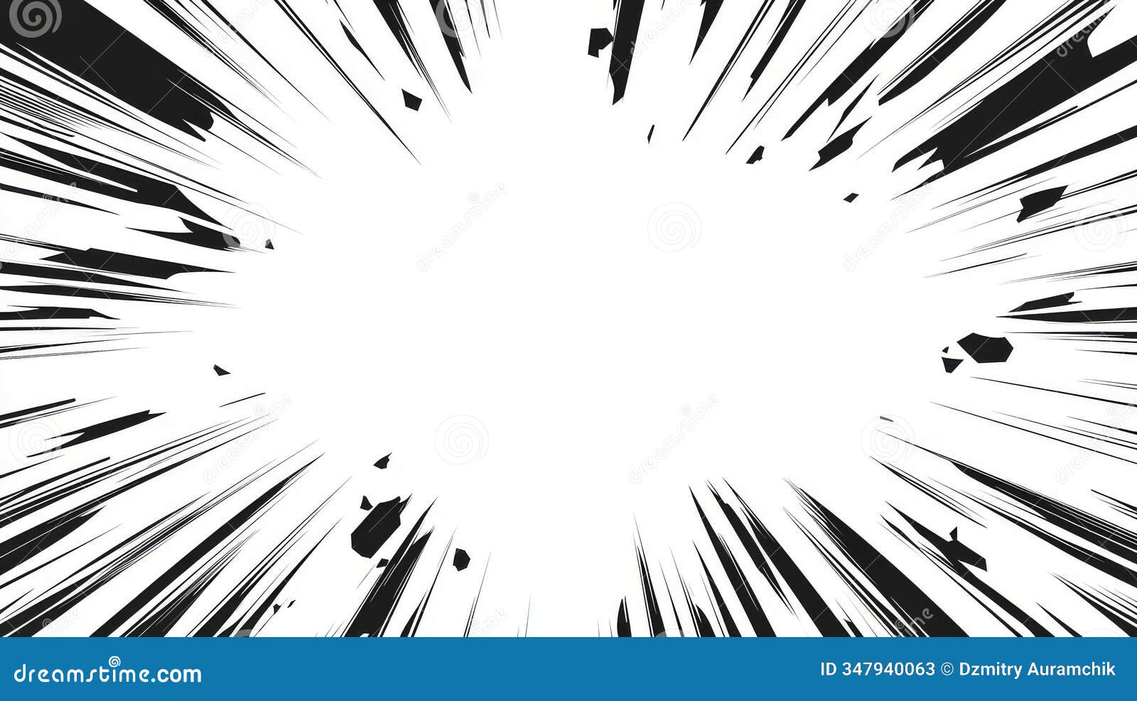 A Transparent Manga Comic Explosion Effect with Motion or Movement ...