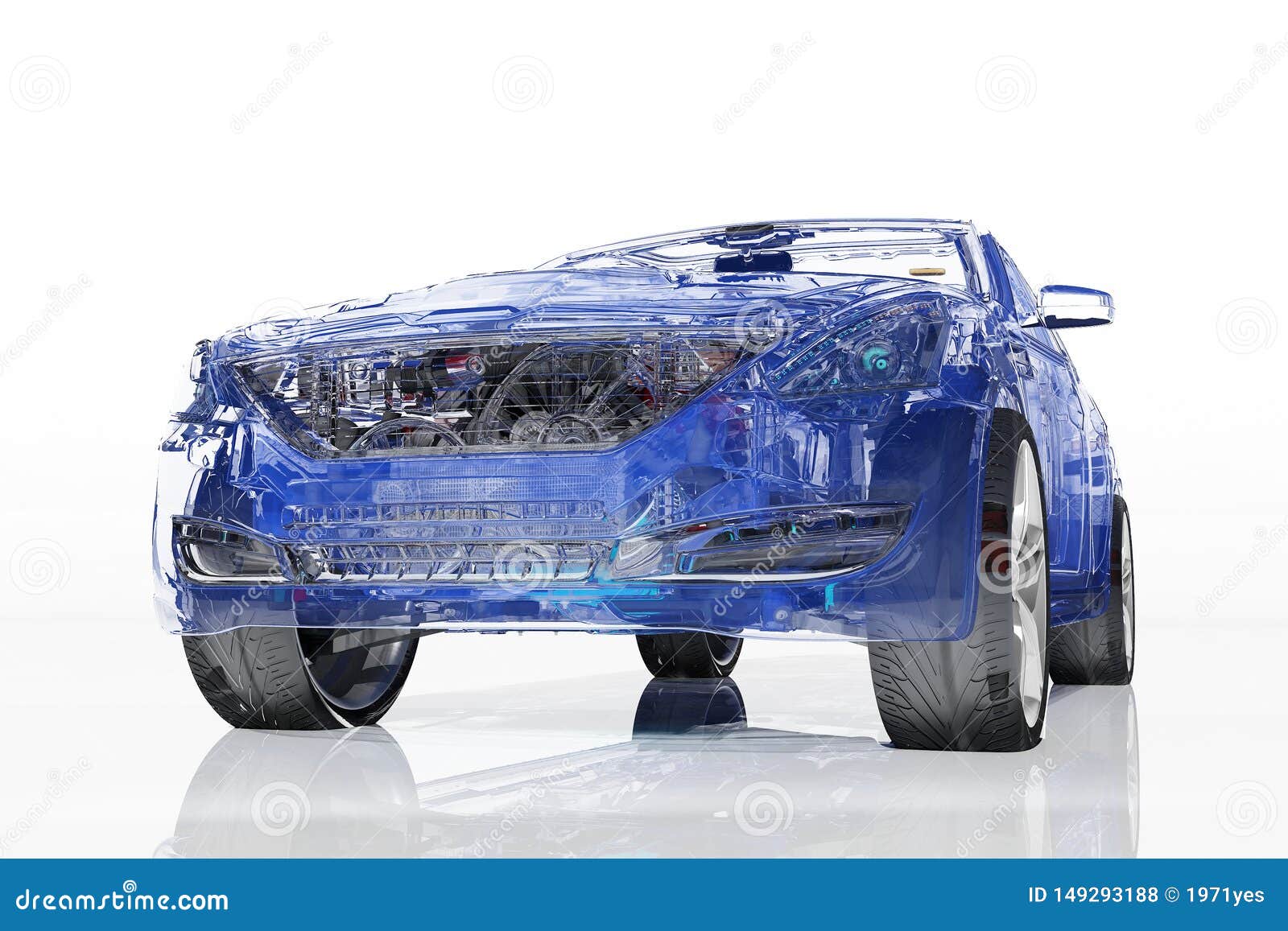 Transparent model cars stock illustration. Illustration of automobile ...