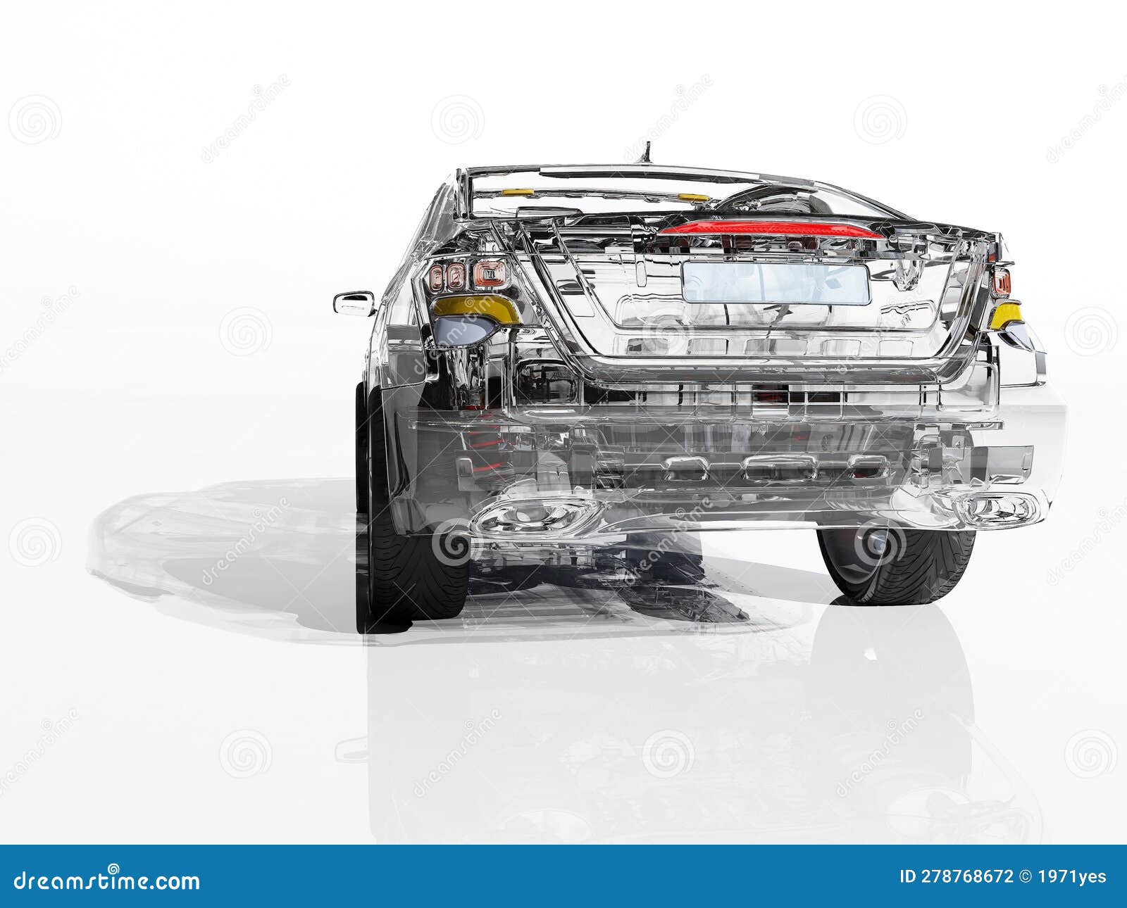 Transparent model cars stock illustration. Illustration of engine ...