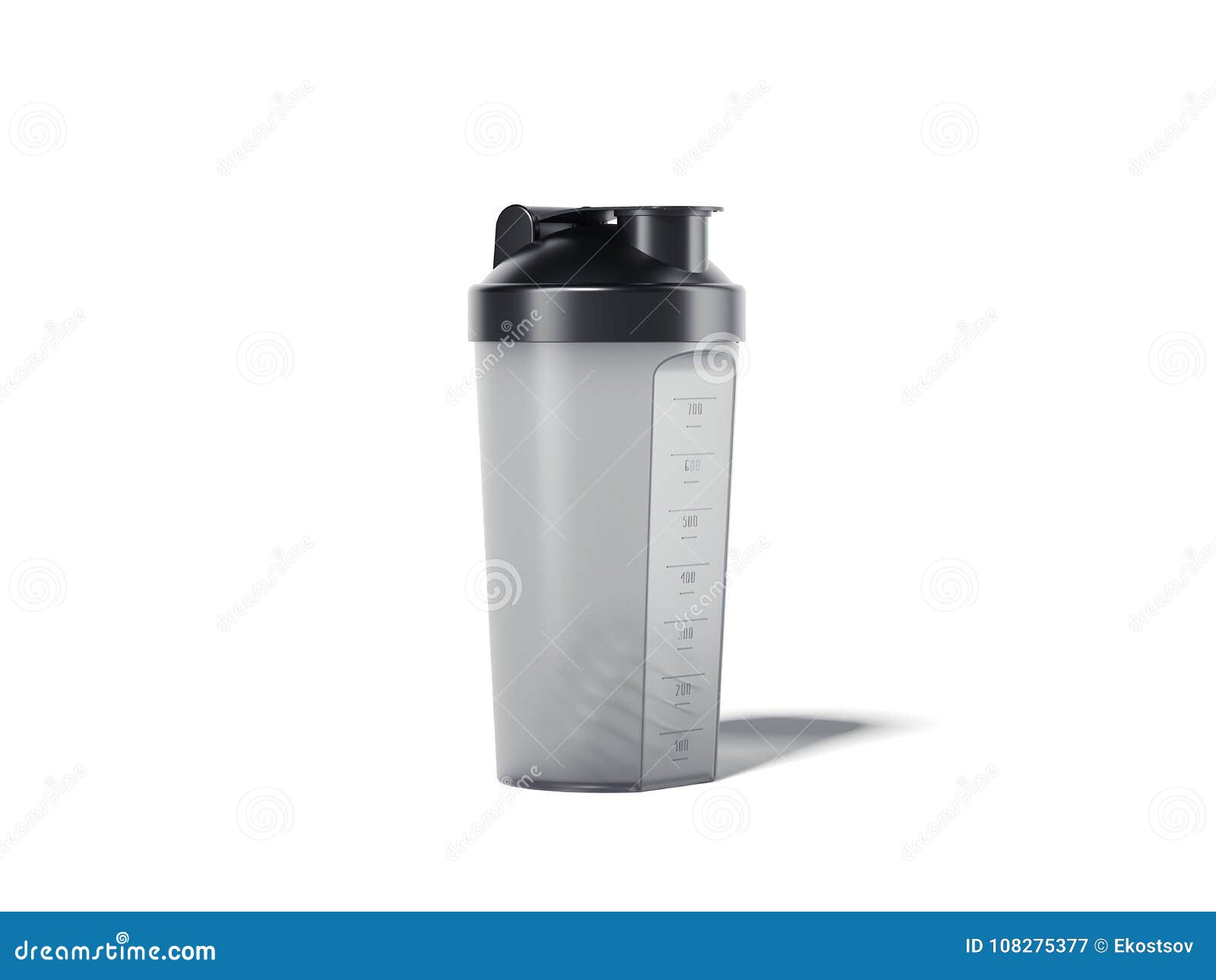Transparent Shaker for the Protein Cocktail. 3d Rendering Stock ...