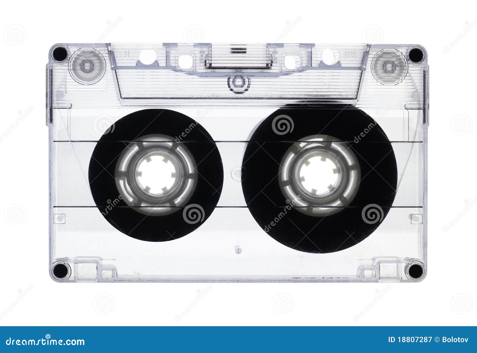 Transparent Old Audio Cassette Isolated Stock Image - Image of magnet ...
