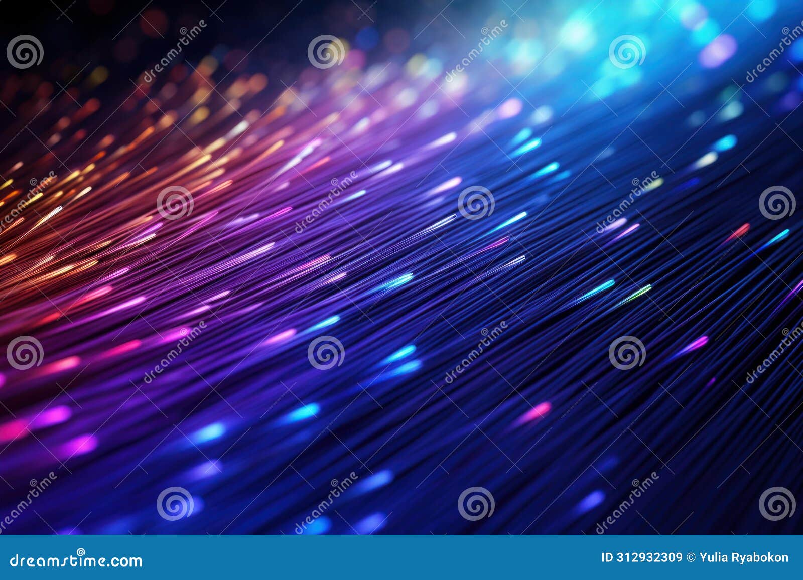 Transparent Optical Fiber Mockup. Generate Ai Stock Image - Image of ...