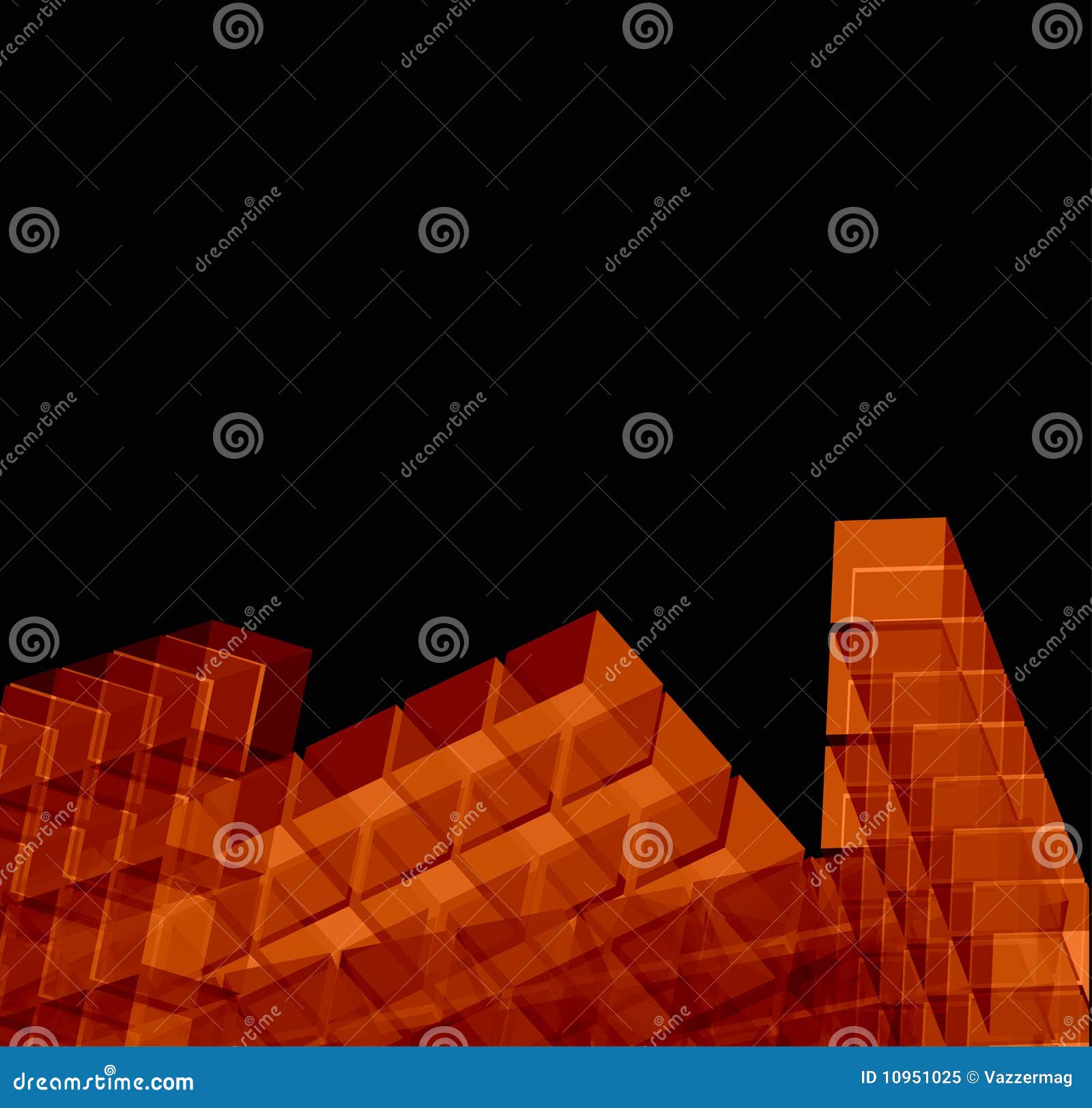 Transparent Orange Blocks - Vector Stock Vector - Illustration of ...