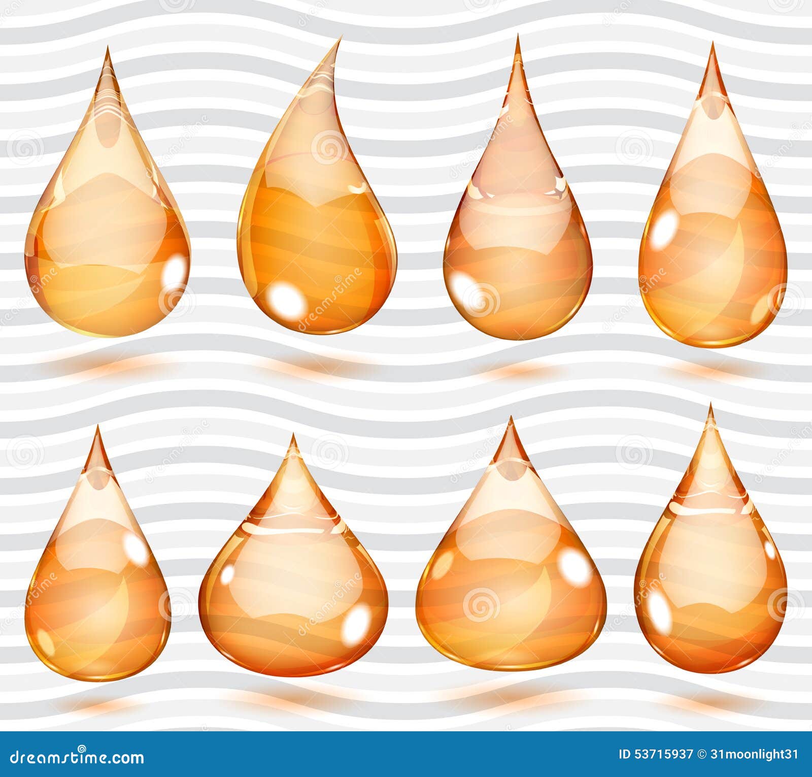 Transparent orange drops stock vector. Illustration of splash - 53715937