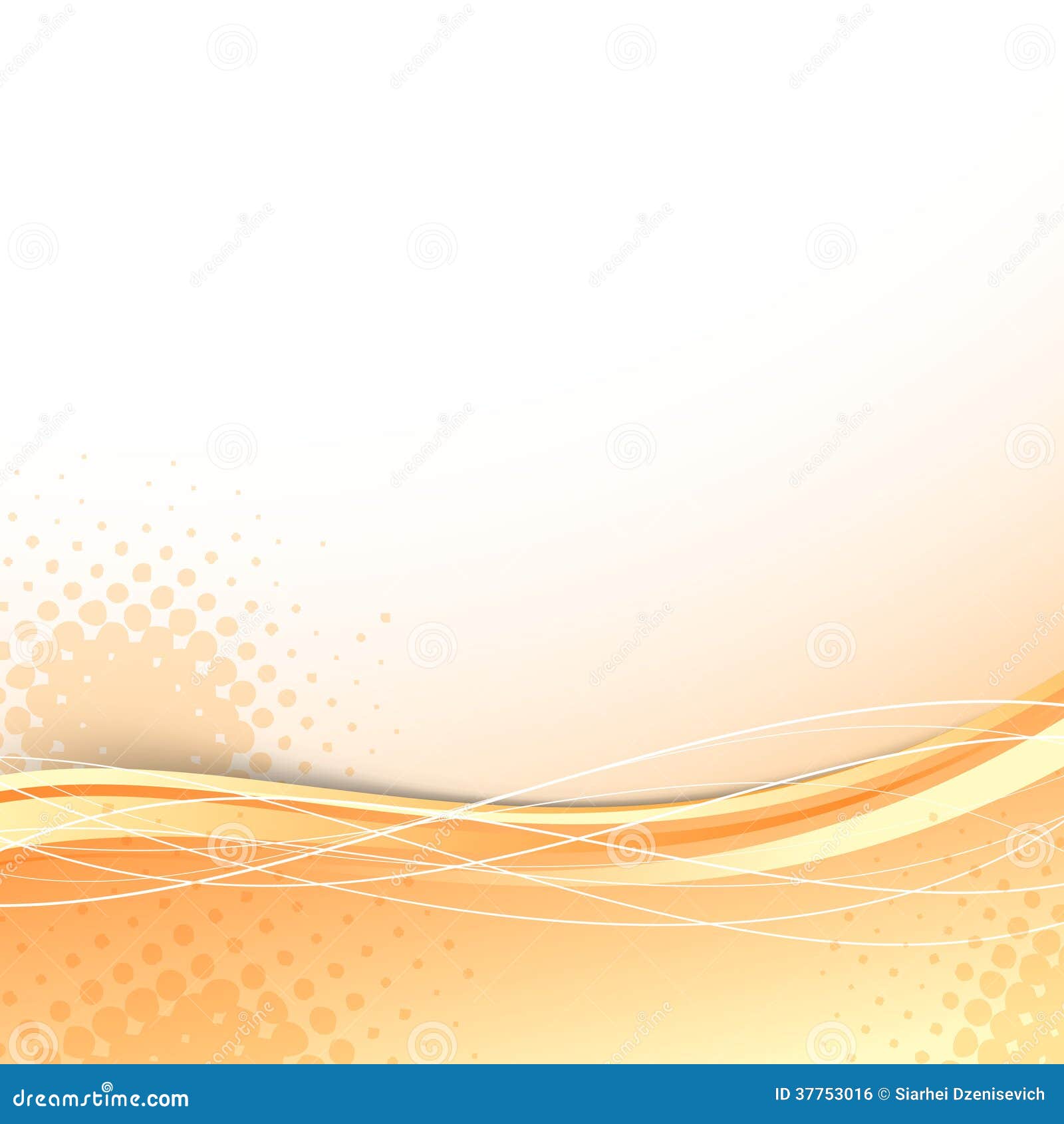 Transparent Orange Wave Background Template Stock Vector - Illustration ...