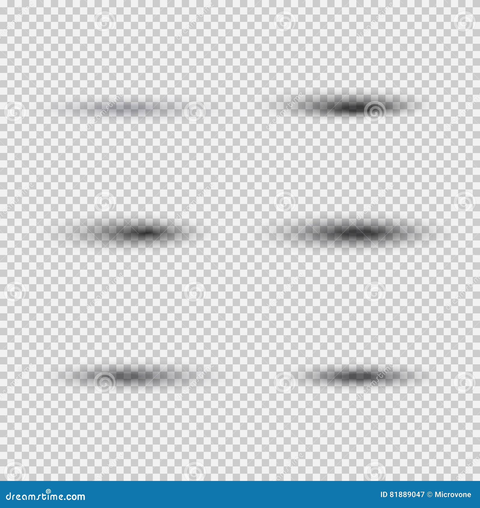 Transparent Oval Shadow with Soft Edges on Chakered Background Vector ...