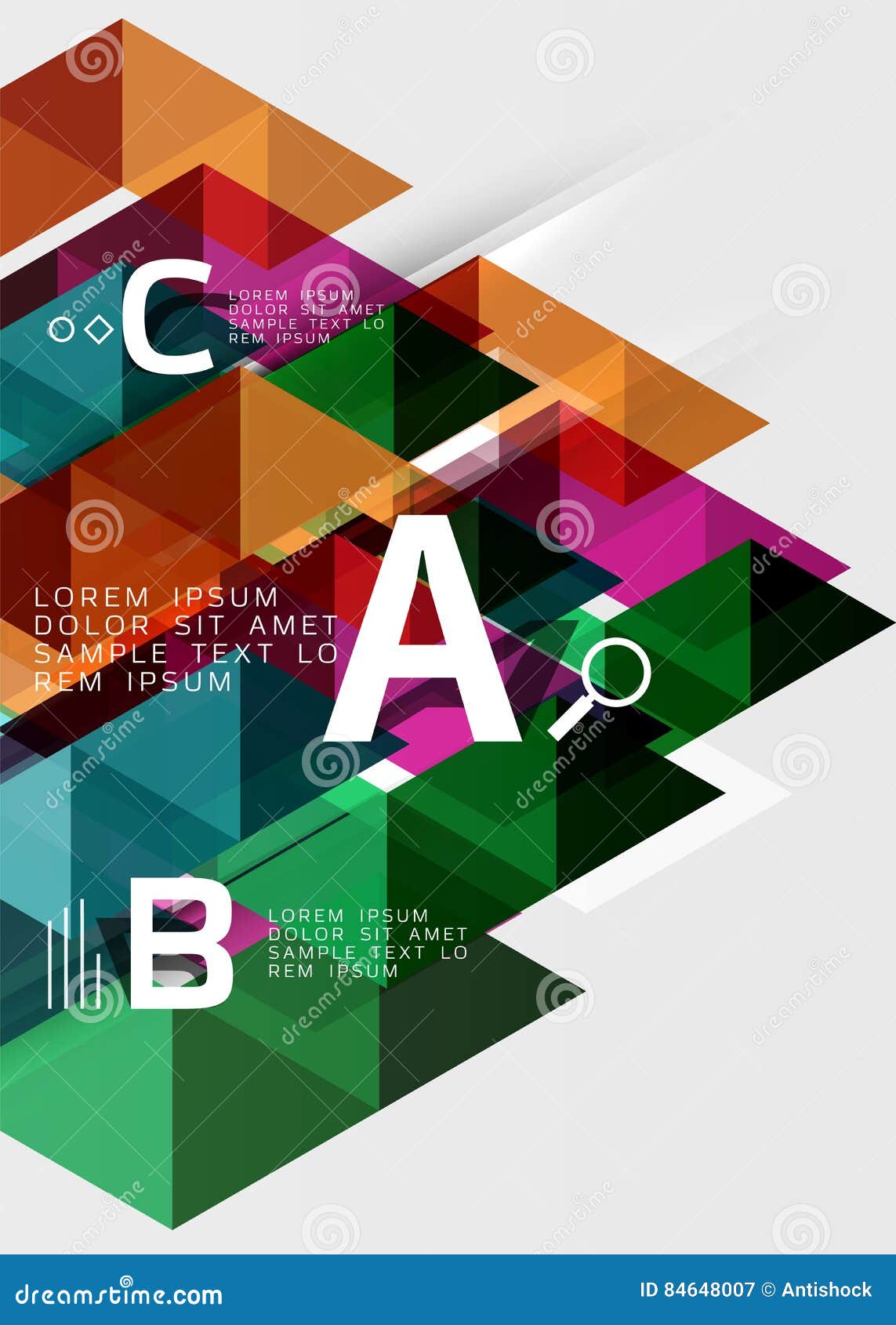 Transparent Overlapping Triangles Stock Vector - Illustration of ...