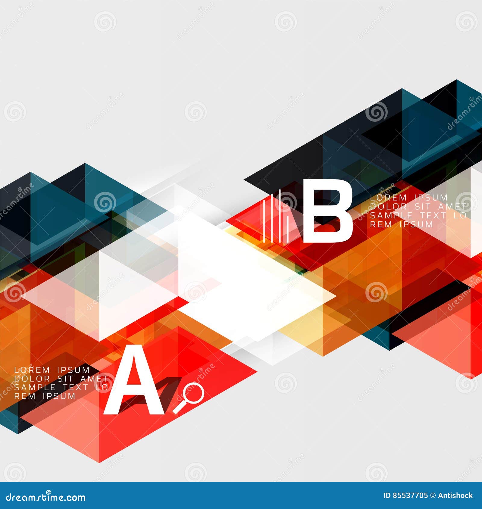Transparent Overlapping Triangles Stock Vector - Illustration of ...