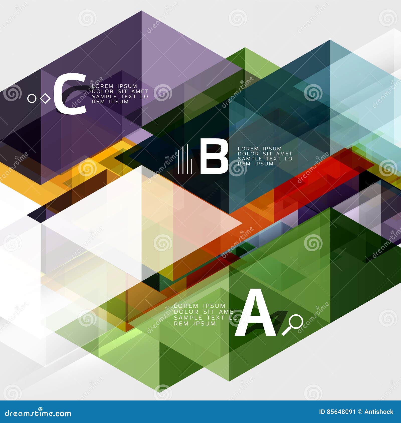Transparent Overlapping Triangles Stock Vector - Illustration of ...