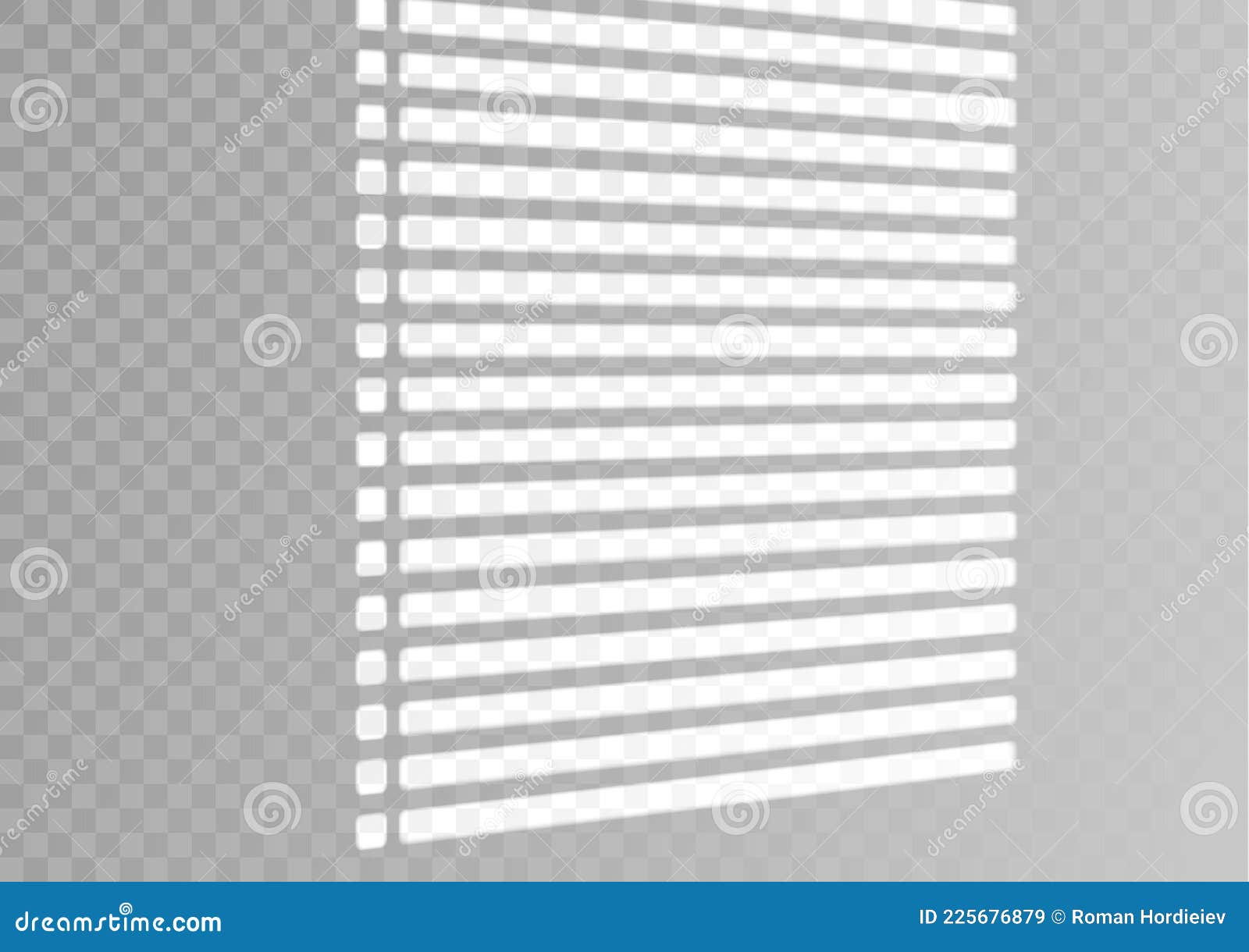 The Transparent Overlay Window and Blinds Shadow. Stock Vector ...