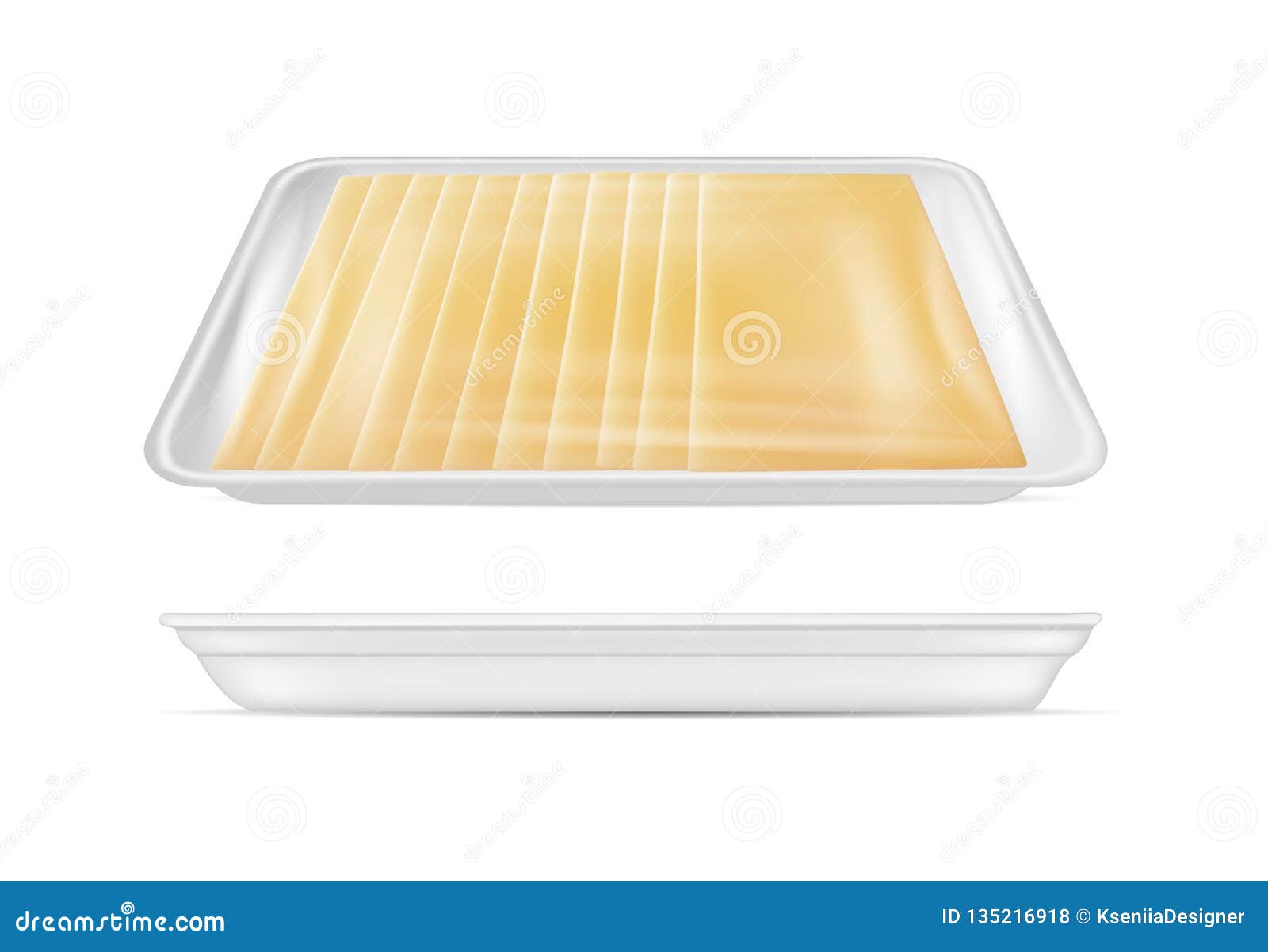 Transparent Packaging with Cheese Stock Vector - Illustration of canned ...