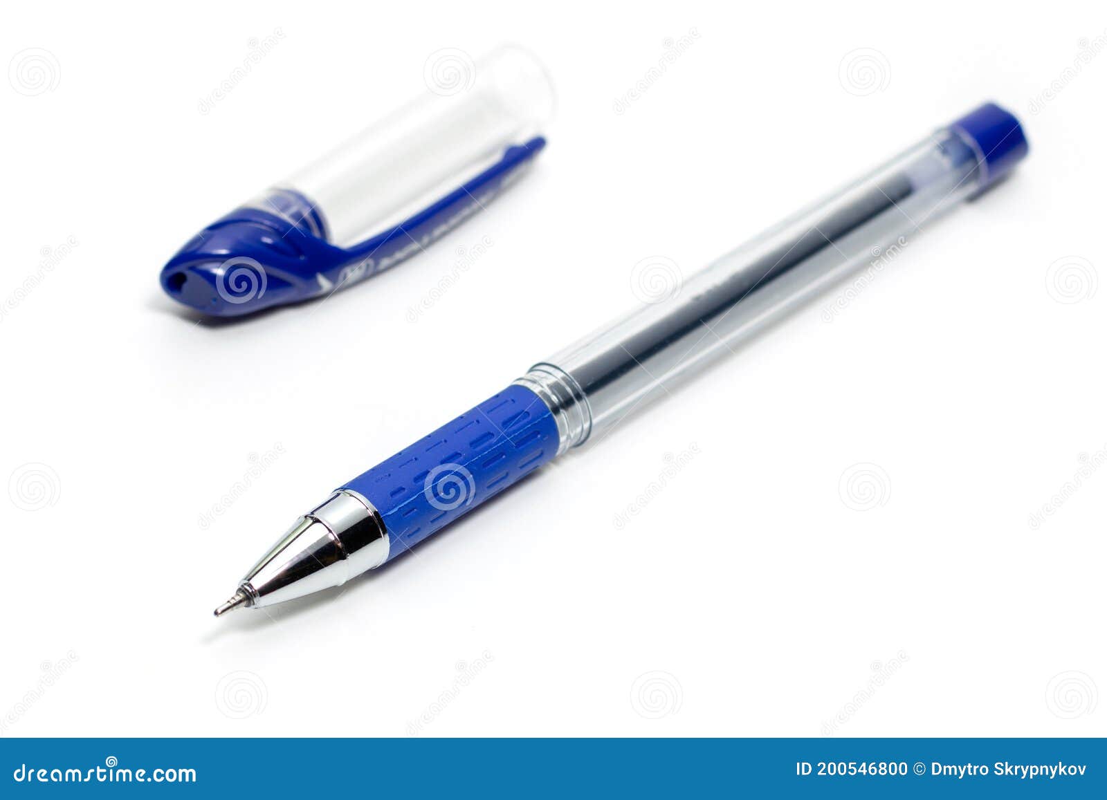 Transparent Pen Isolated on the White Background Stock Photo - Image of ...