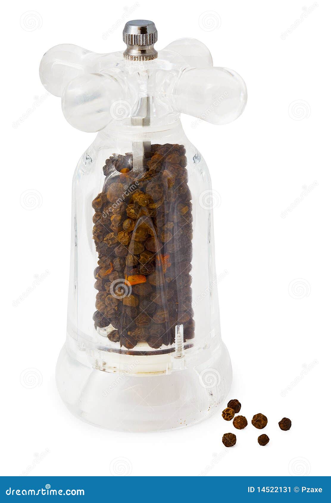 Transparent pepper mill stock image. Image of background - 14522131