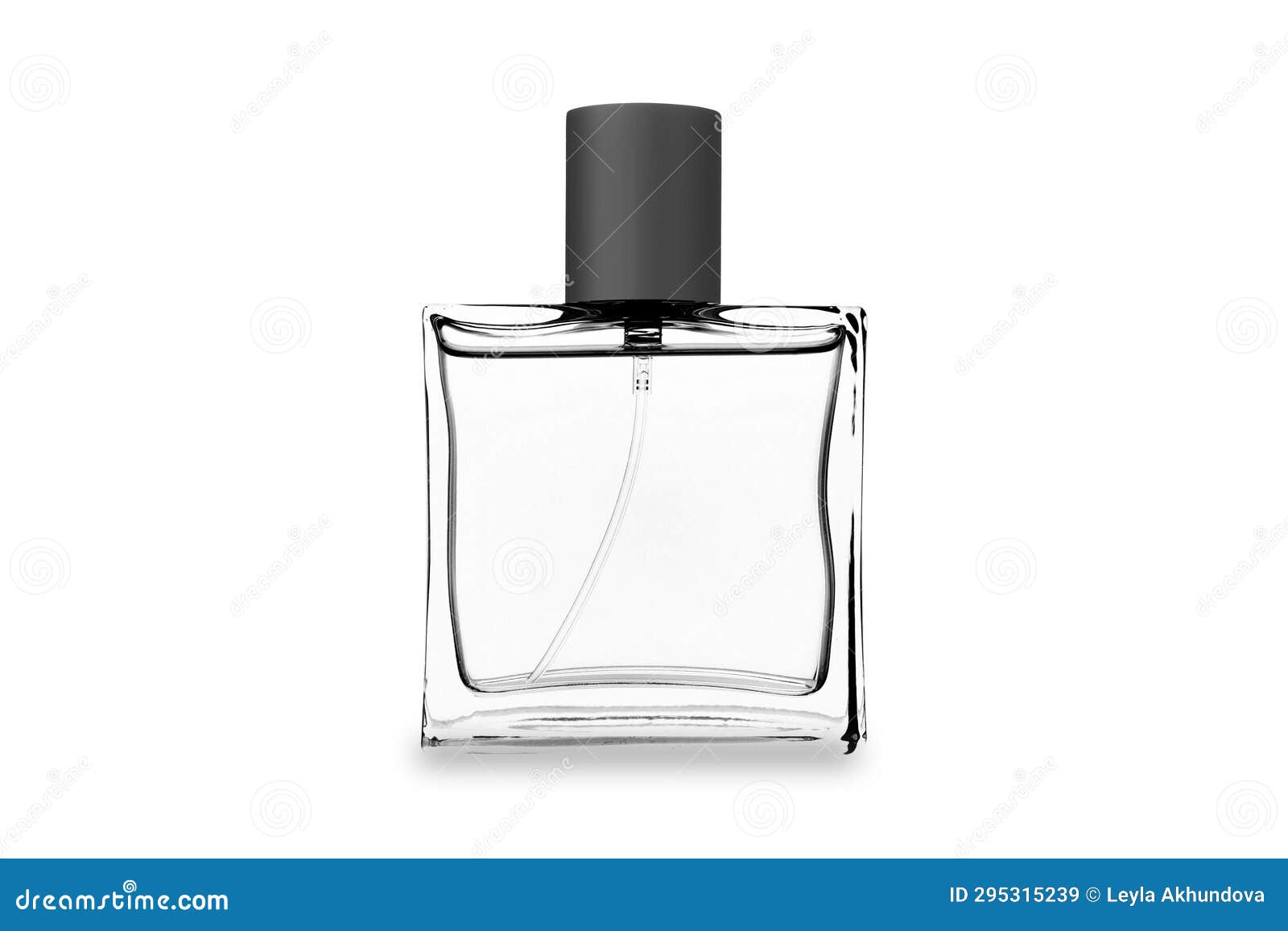 Transparent Perfume Bottle Isolated on White Background with Clipping ...