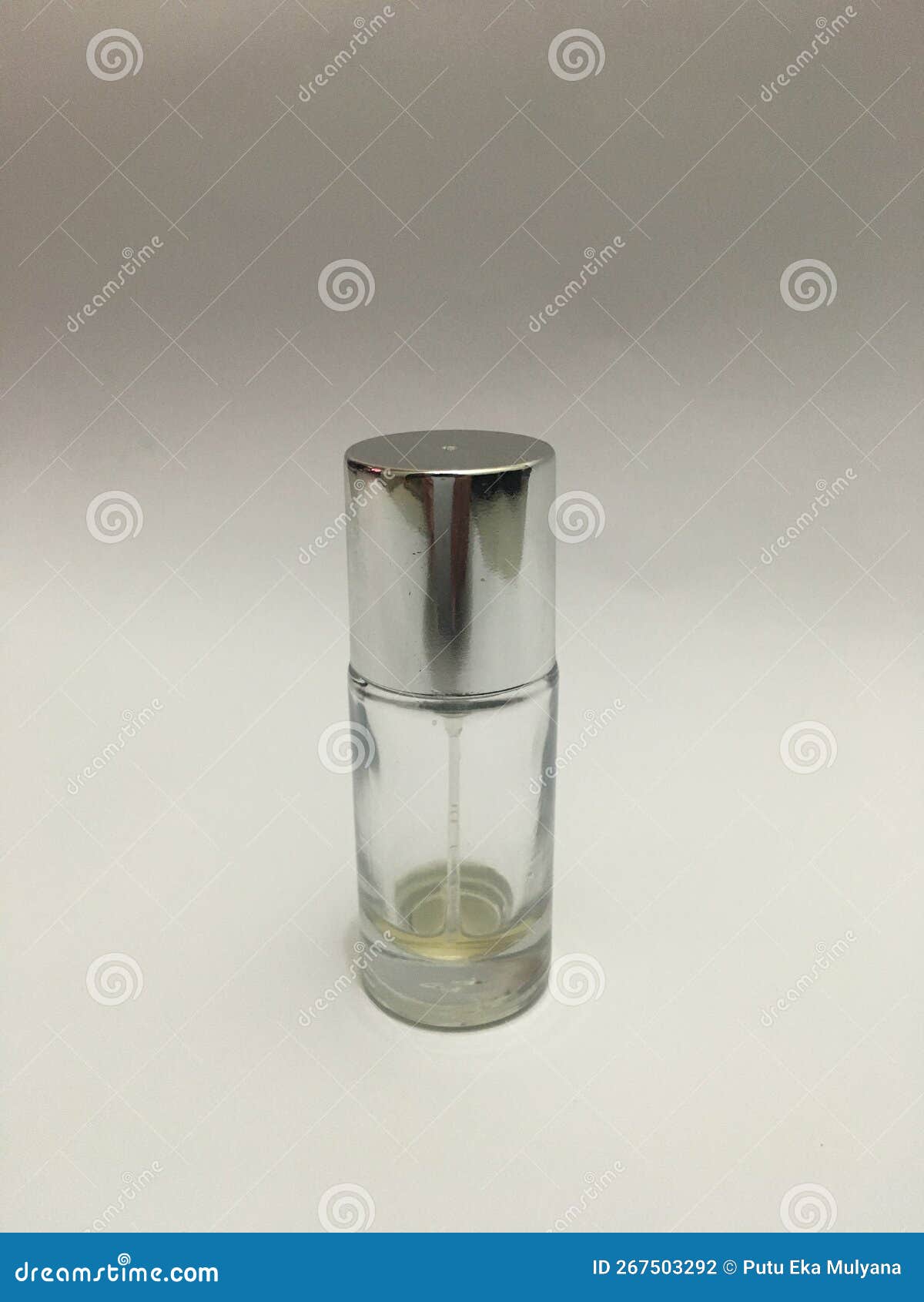 Transparent Perfume Bottle on a White Background Stock Photo - Image of ...